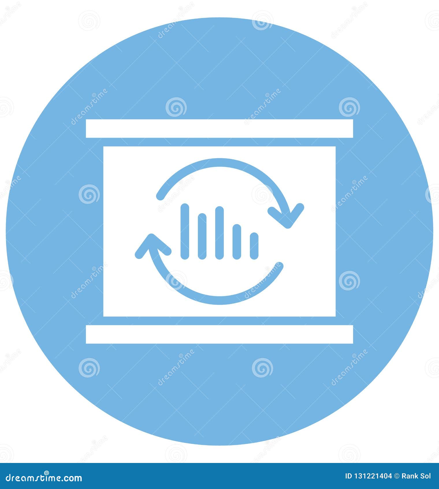 Graph, Update Isolated Vector Icon that Can Be Very Easily Edit or ...
