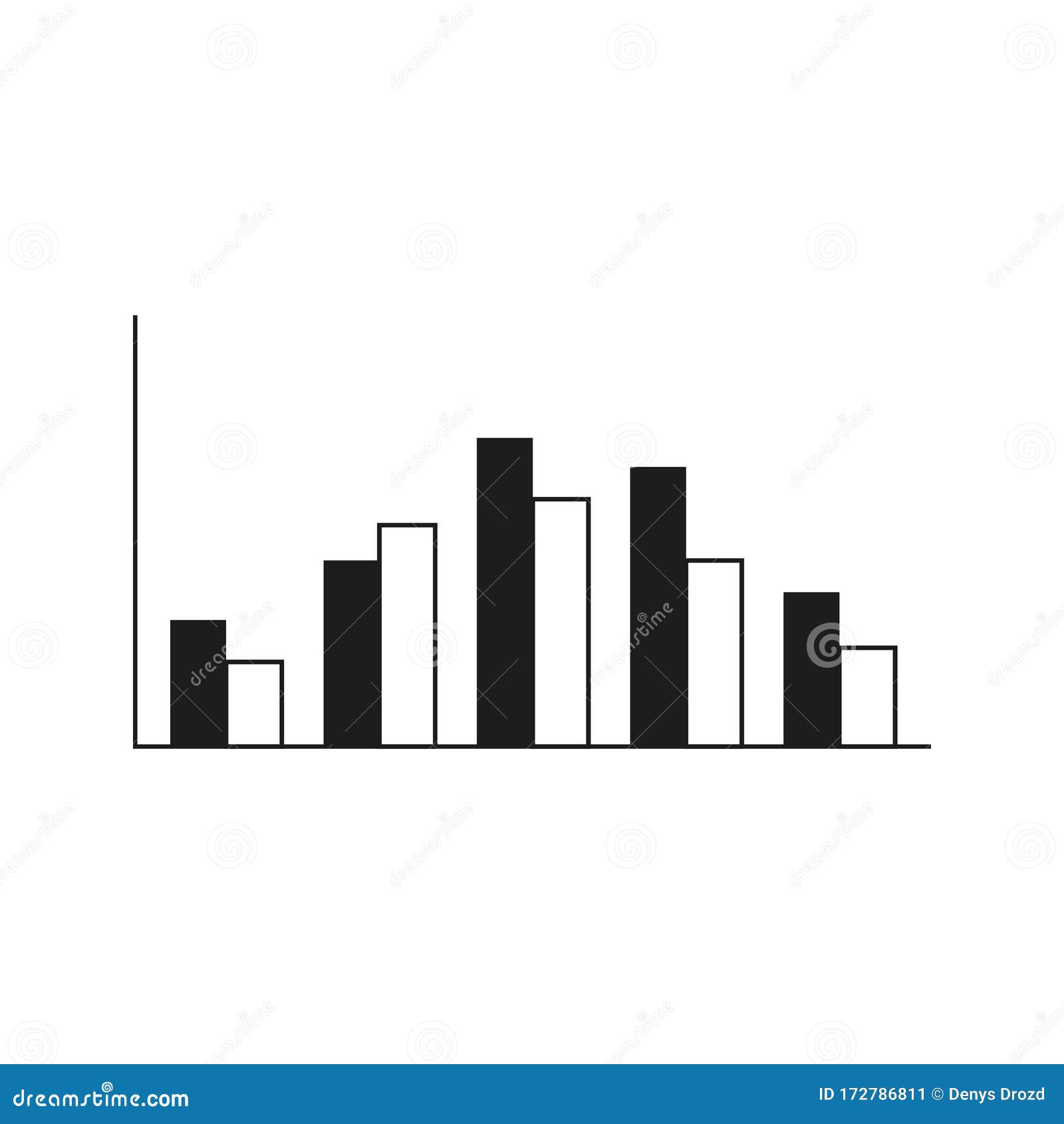 Graph Vector Icon. Analysis Illustration Sign. Infographic Symbol Stock ...