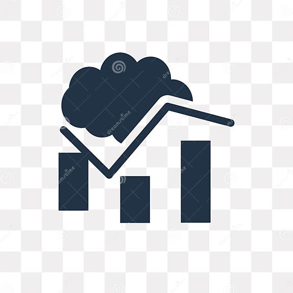 Graph Vector Icon Isolated on Transparent Background, Graph Tra Stock ...