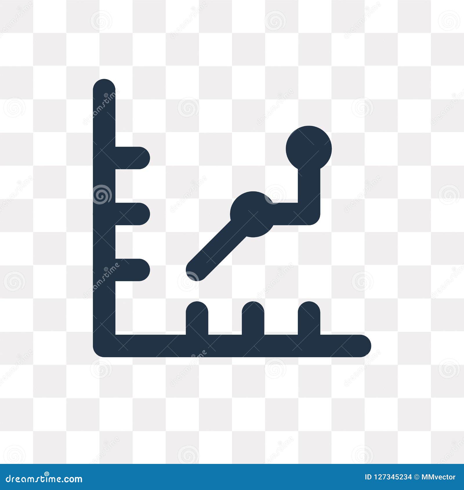 Graph Vector Icon Isolated on Transparent Background, Graph Tra Stock ...