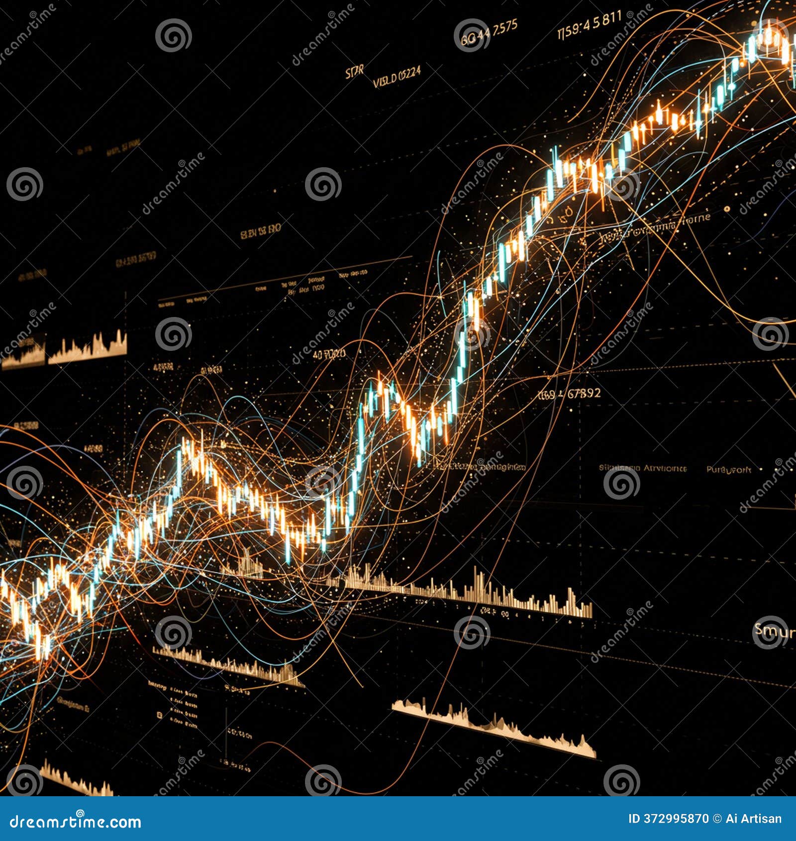 Visualizing Financial Growth: Interactive Holographic Line Graph With ...