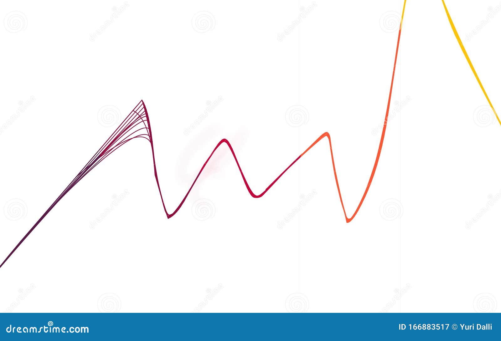 Graph on white background stock illustration. Illustration of diagram ...