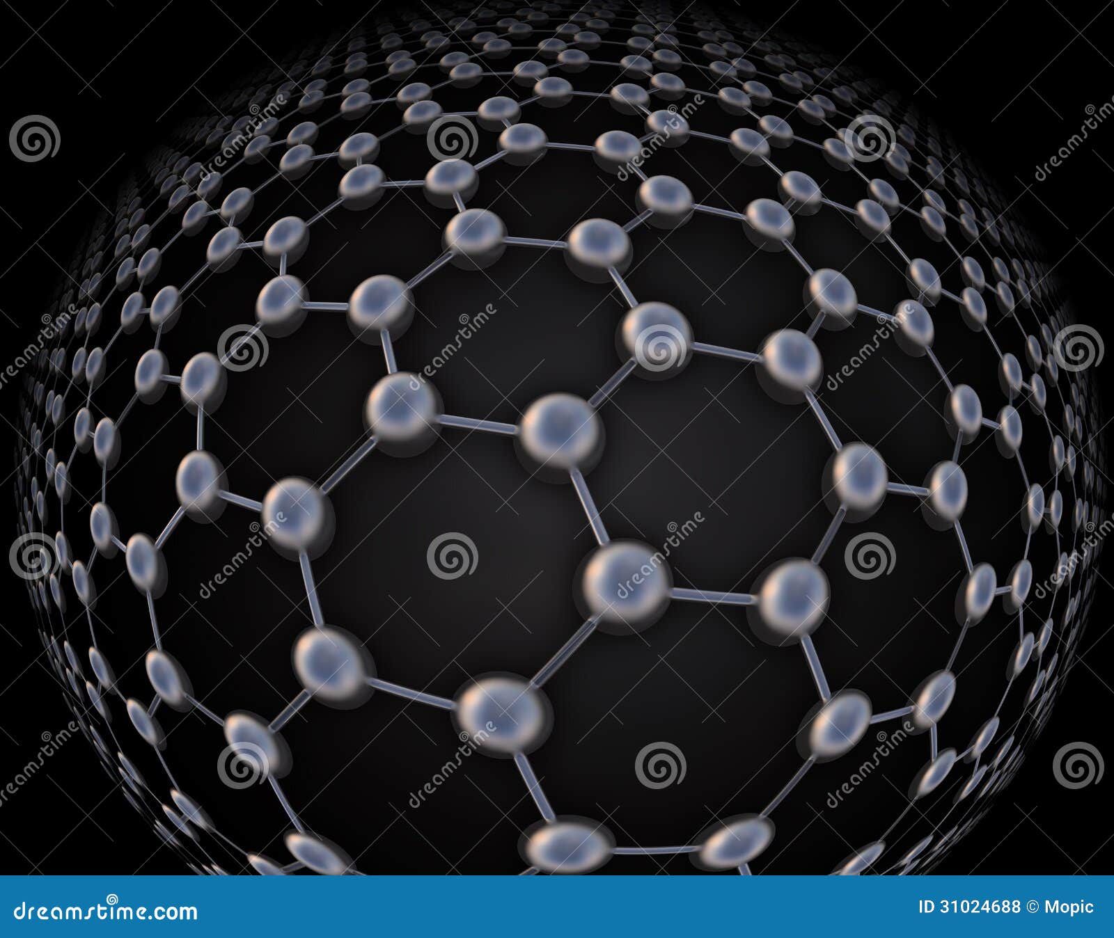 Atomic Structure Of Graphene Sheet Cartoon Vector | CartoonDealer.com ...