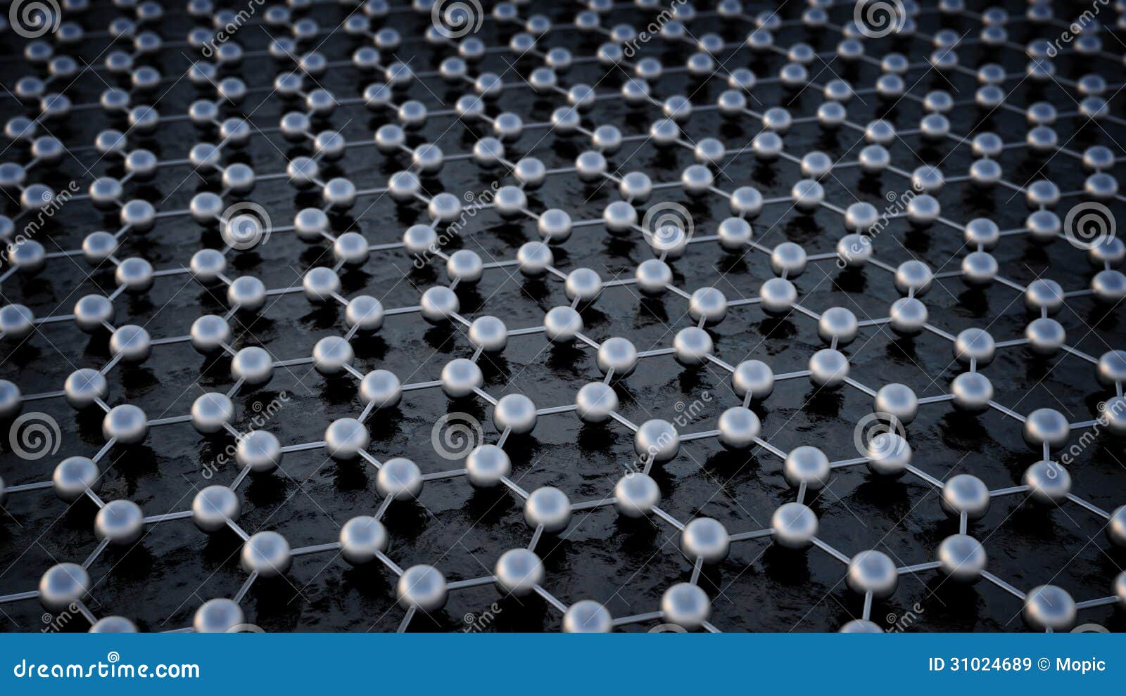Atomic Structure Of Graphene Sheet Cartoon Vector | CartoonDealer.com ...