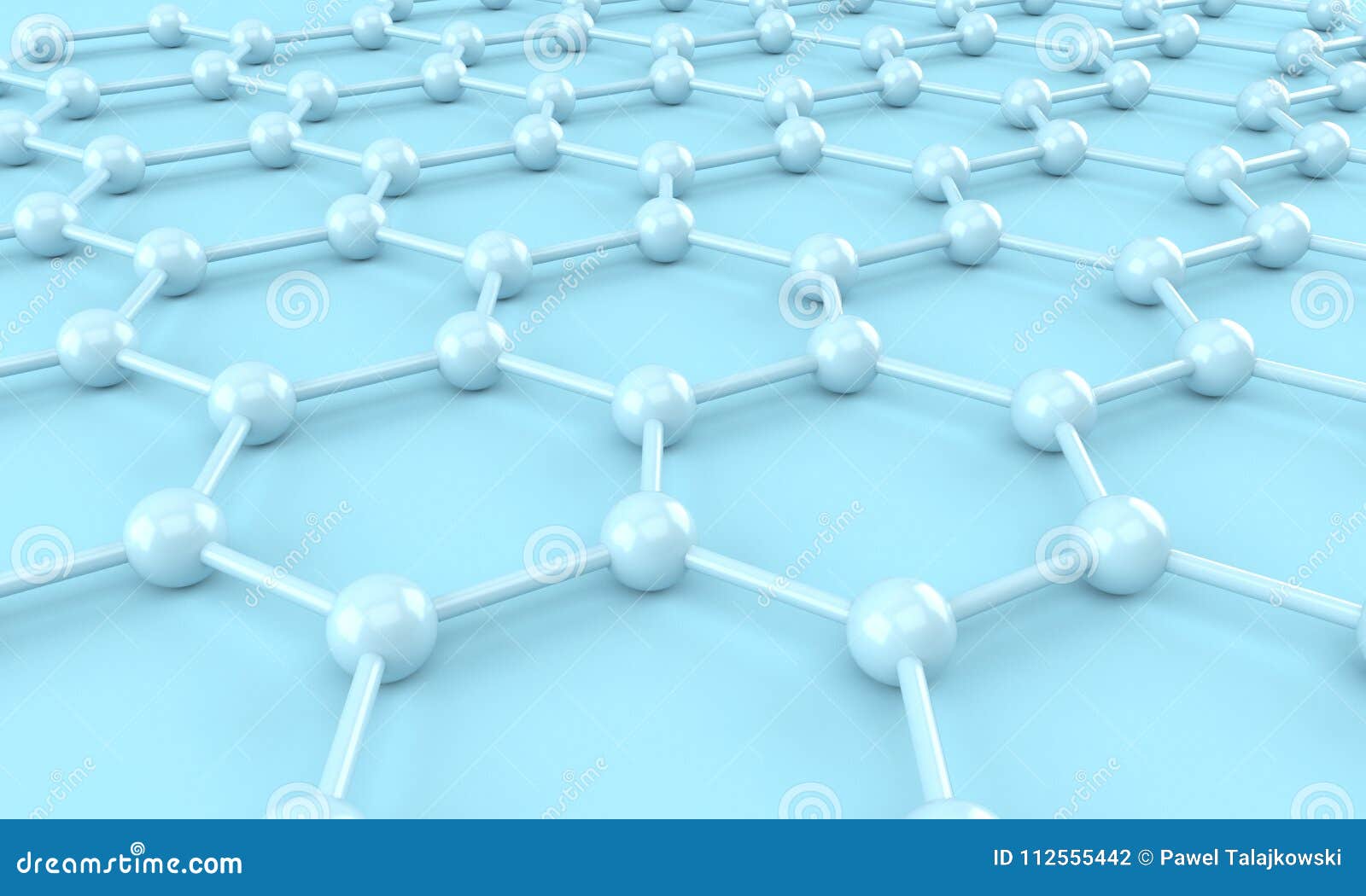 Graphene Concept on Blue Background Stock Illustration - Illustration ...