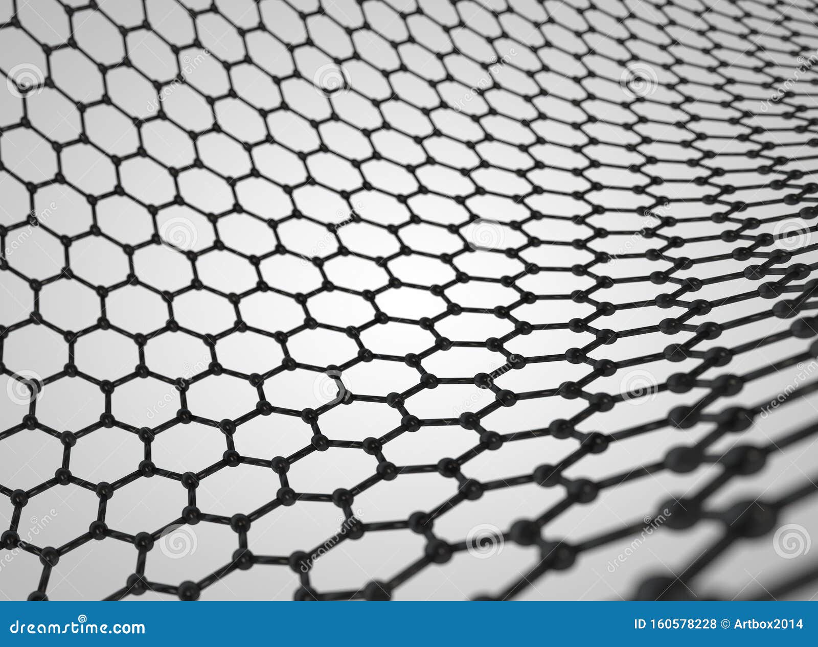 Graphene crystal lattice stock illustration. Illustration of electron ...