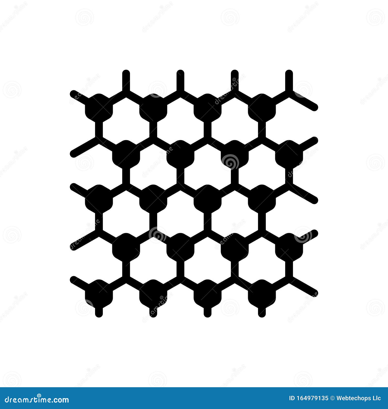 Black Solid Icon for Graphene, Atomic and Scale Stock Vector ...