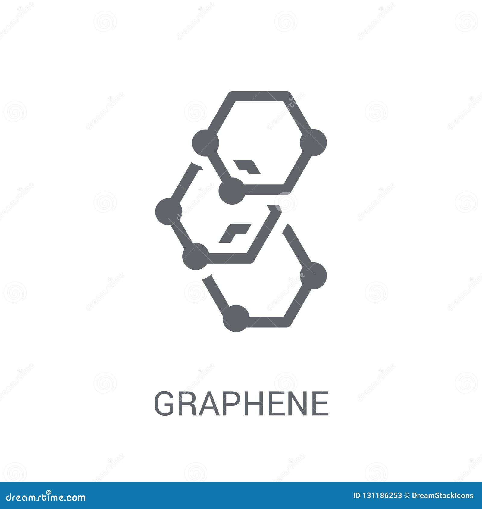 Graphene Icon. Trendy Graphene Logo Concept on White Background Stock ...