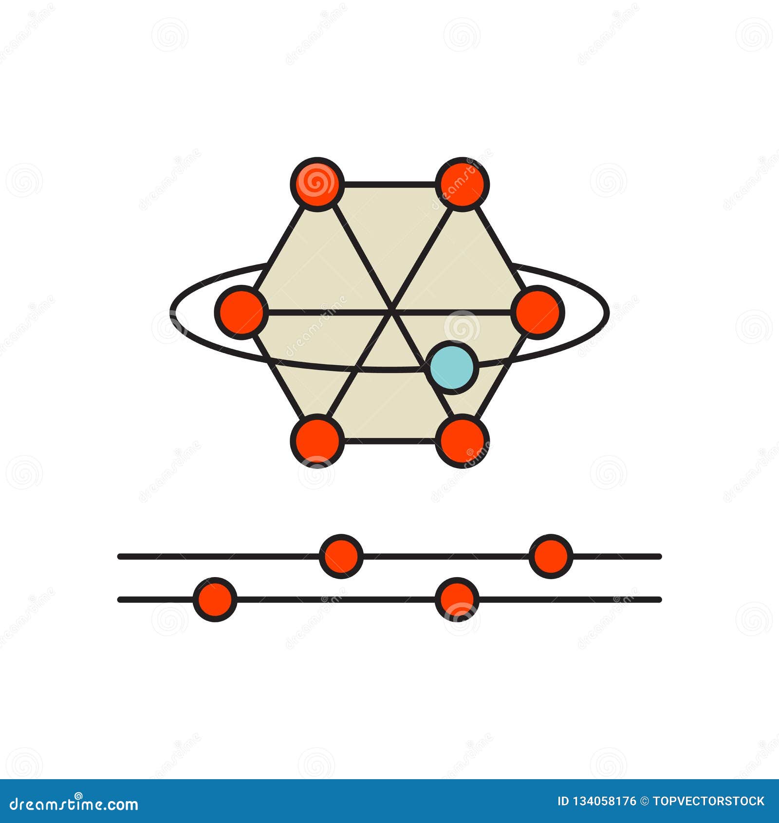 Graphene Icon Vector Isolated on White Background, Graphene Sign ...