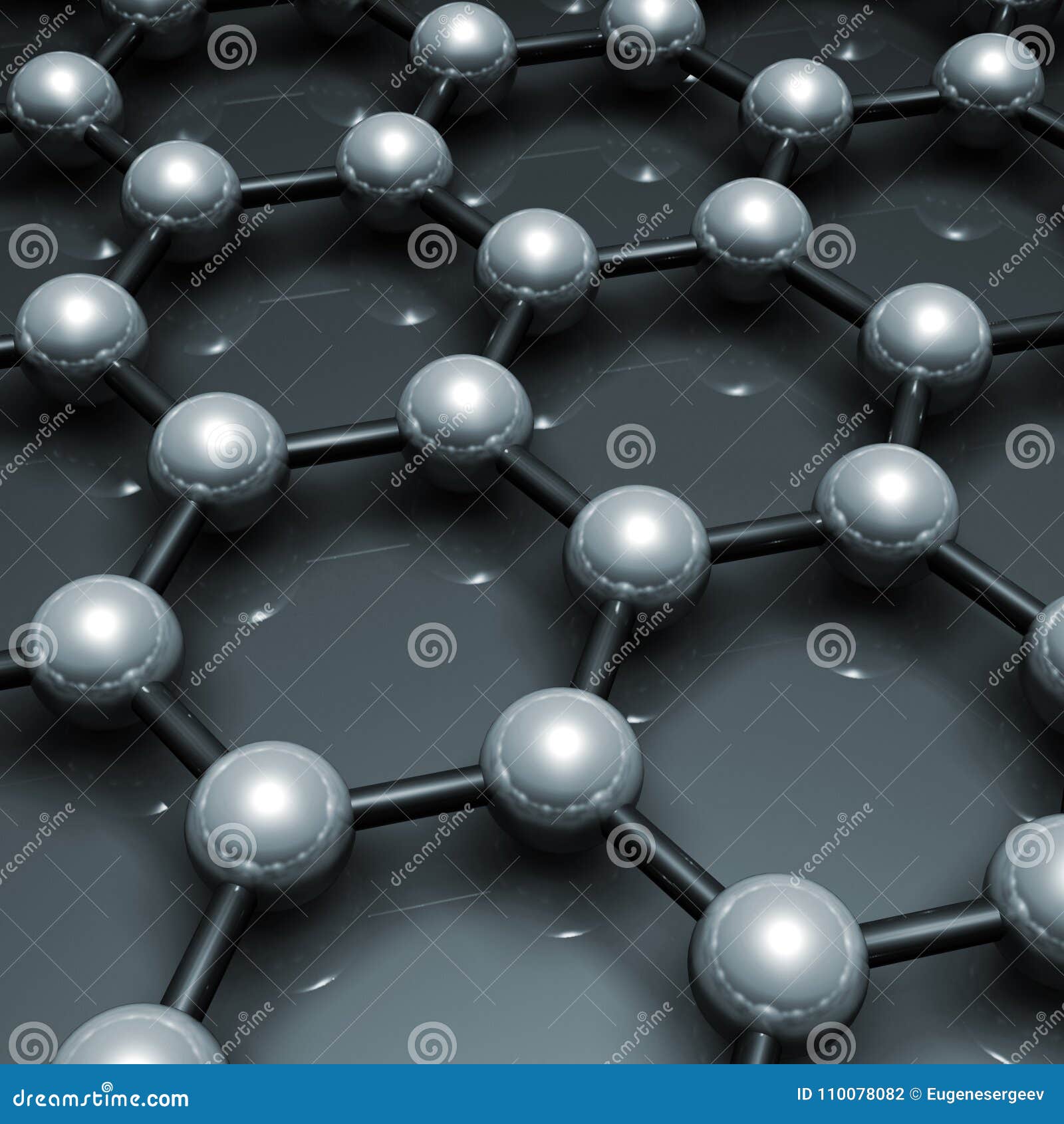 Graphene Layer Structure Blue 3 D Model Stock Illustration ... Graphene Layer Structure Blue 3 D Model Stock Illustration ...