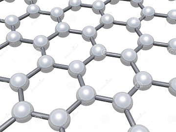 Graphene Layer Structure Molecular Model Stock Illustration ...
