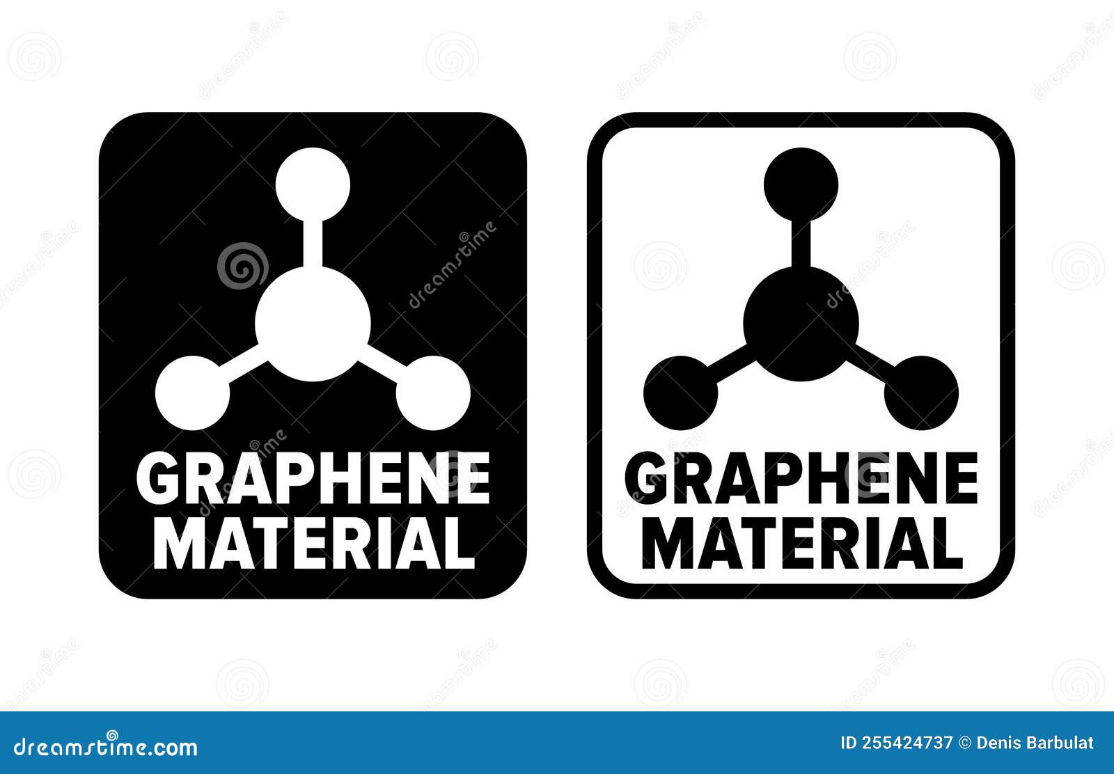 Graphene Material Vector Information Sign Stock Vector - Illustration ...