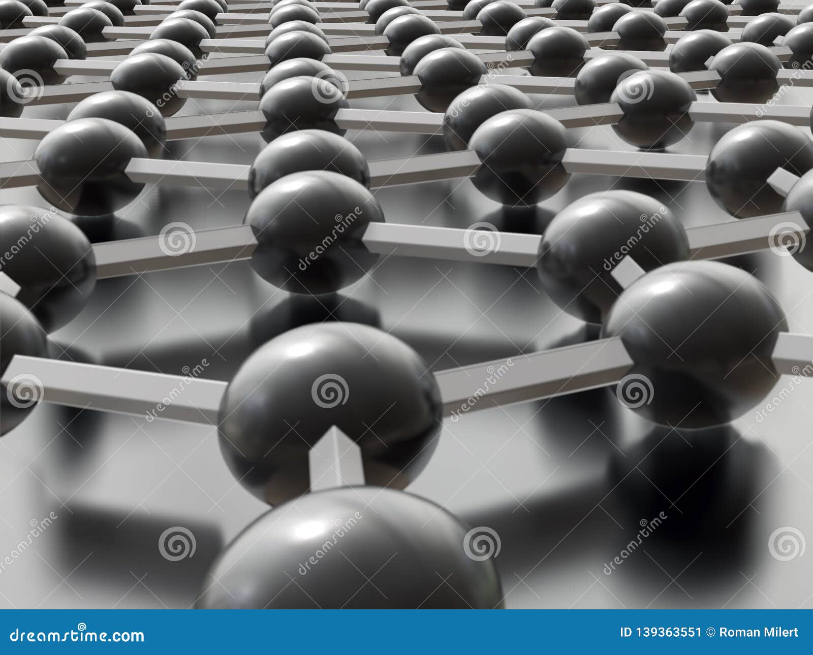 Graphene Molecular Structure Stock Illustration - Illustration of ...