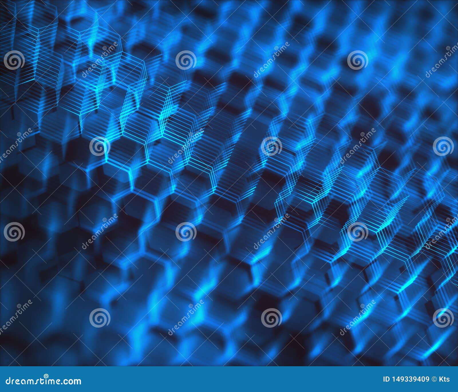 Graphene Structural Concept Atomic Connection Stock Illustration ...