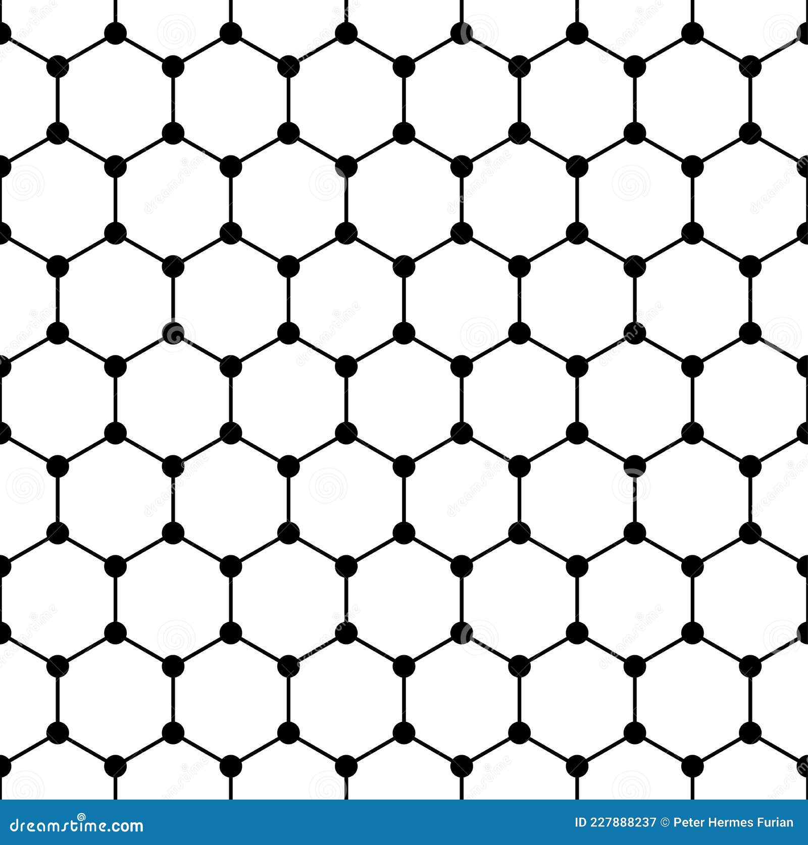 Graphene Structure, Seamless Tile, Schematic Graphene Structure Stock ...