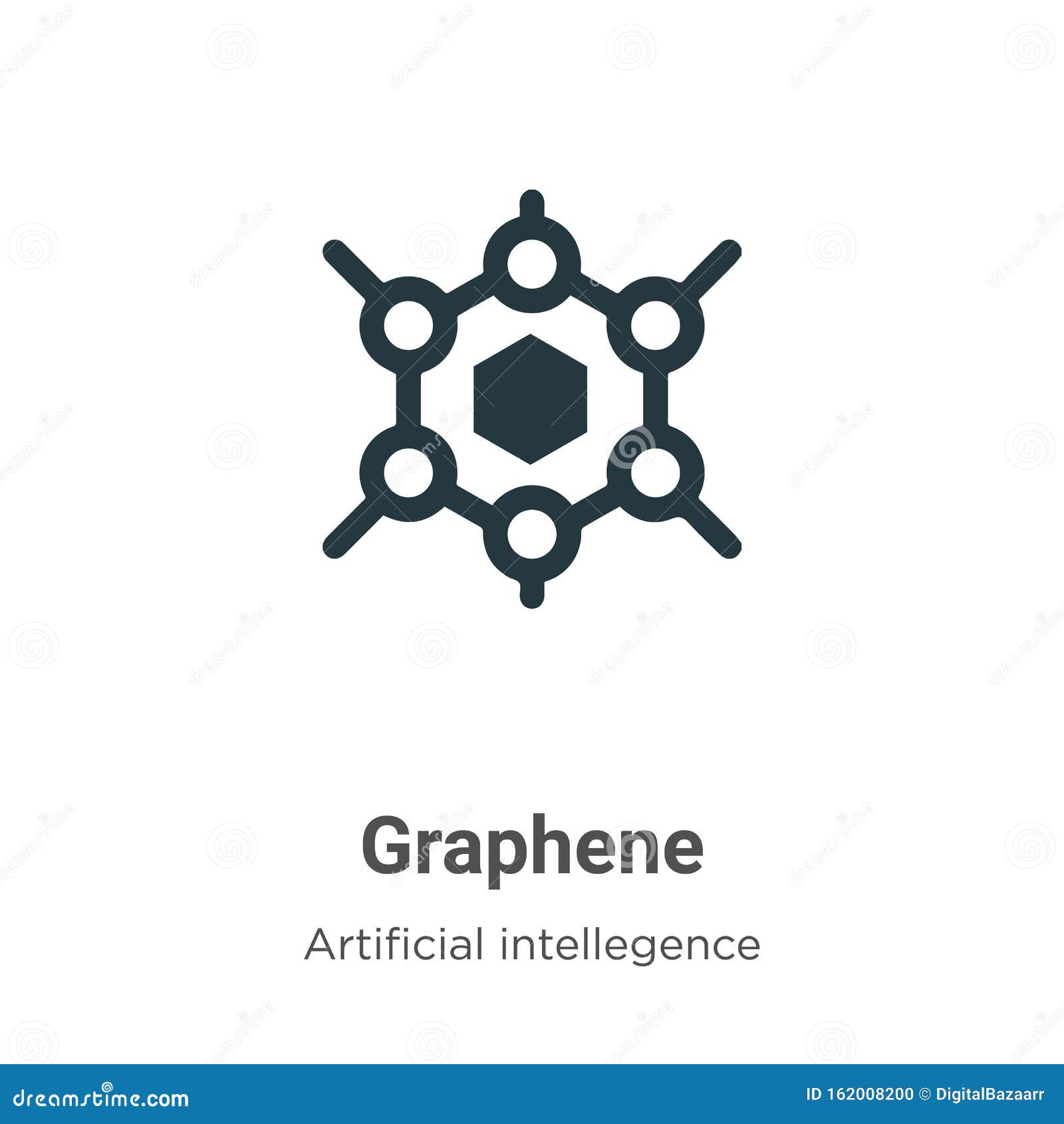 Graphene Vector Icon on White Background. Flat Vector Graphene Icon ...