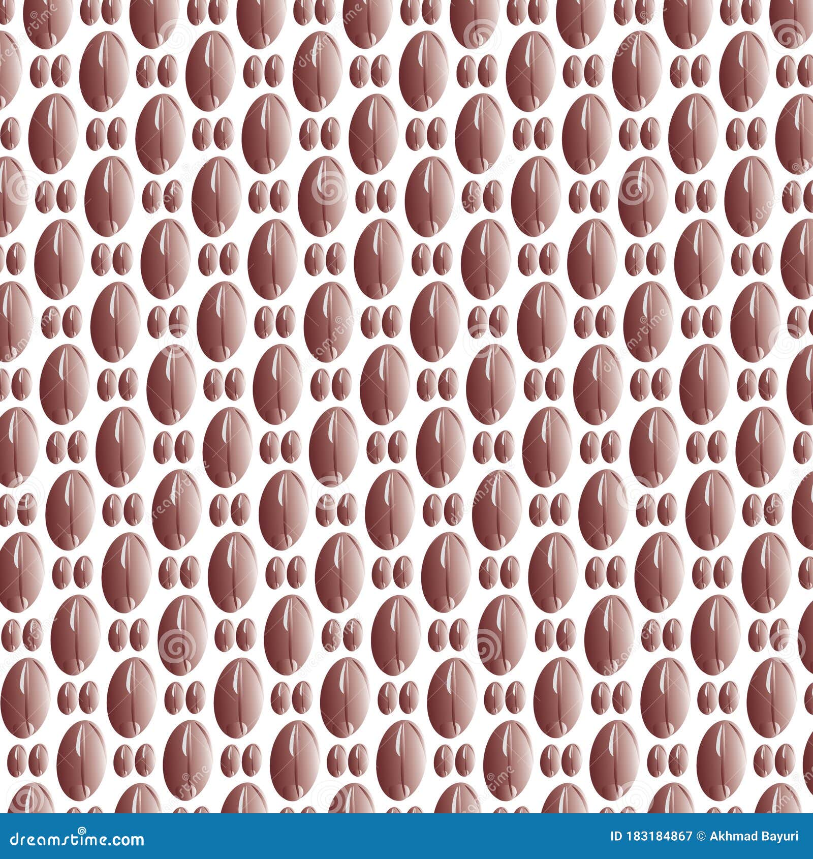 Brown Oval Shape Isolated by a White Background Stock Illustration ...