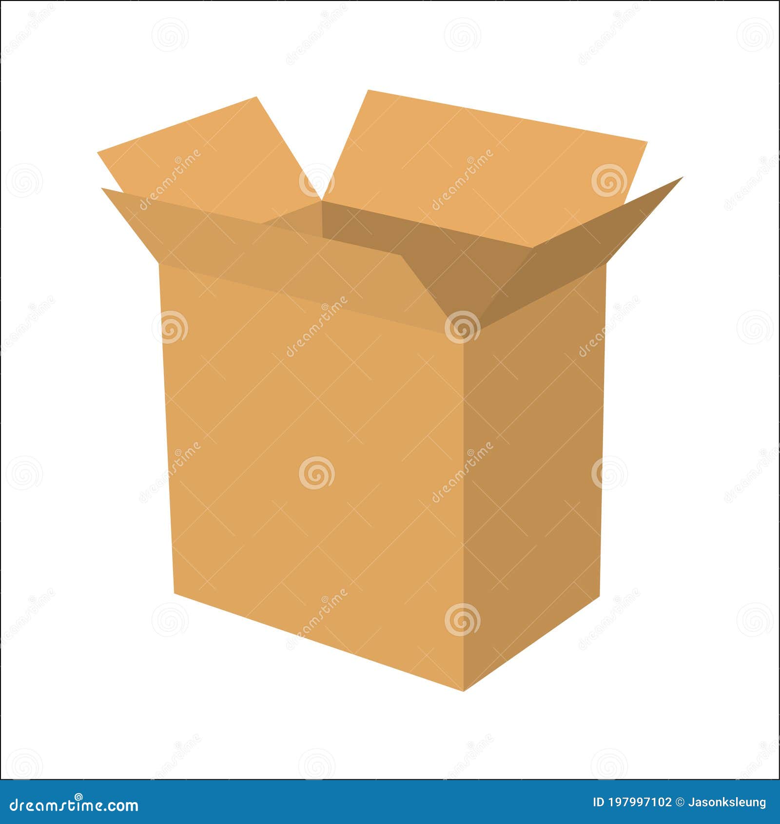 Carton Box Graphic stock illustration. Illustration of post - 197997102