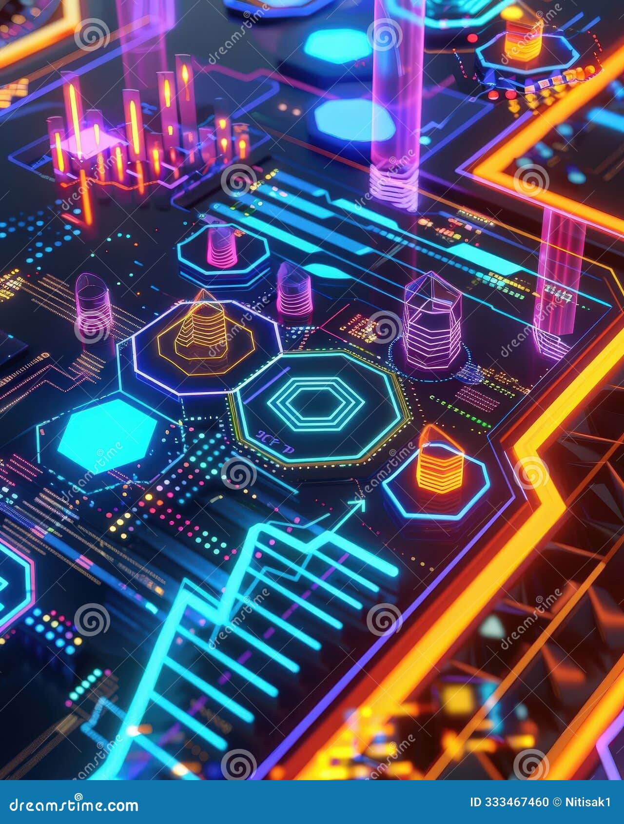 Graphic of Abstract Art Depicting the Future of Data Visualization ...