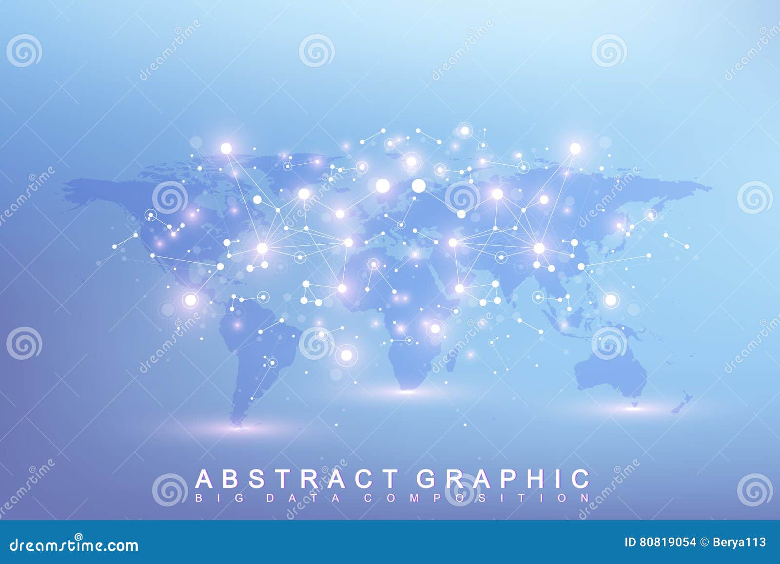 Big Data Complex World Globe. Graphic Abstract Background Communication ...