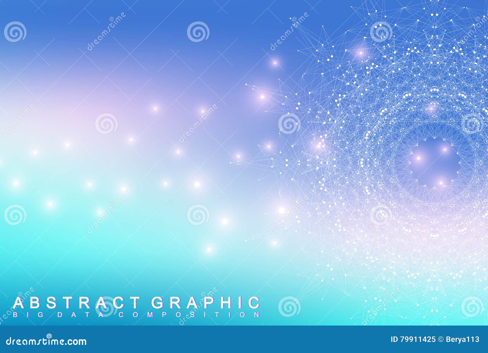 Big Data Complex World Globe. Graphic Abstract Background Communication ...
