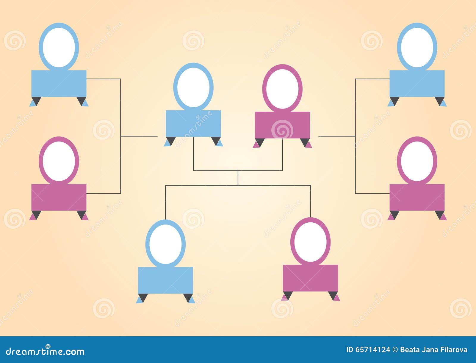 Graphic Abstract Family Tree Stock Vector - Illustration of design ...