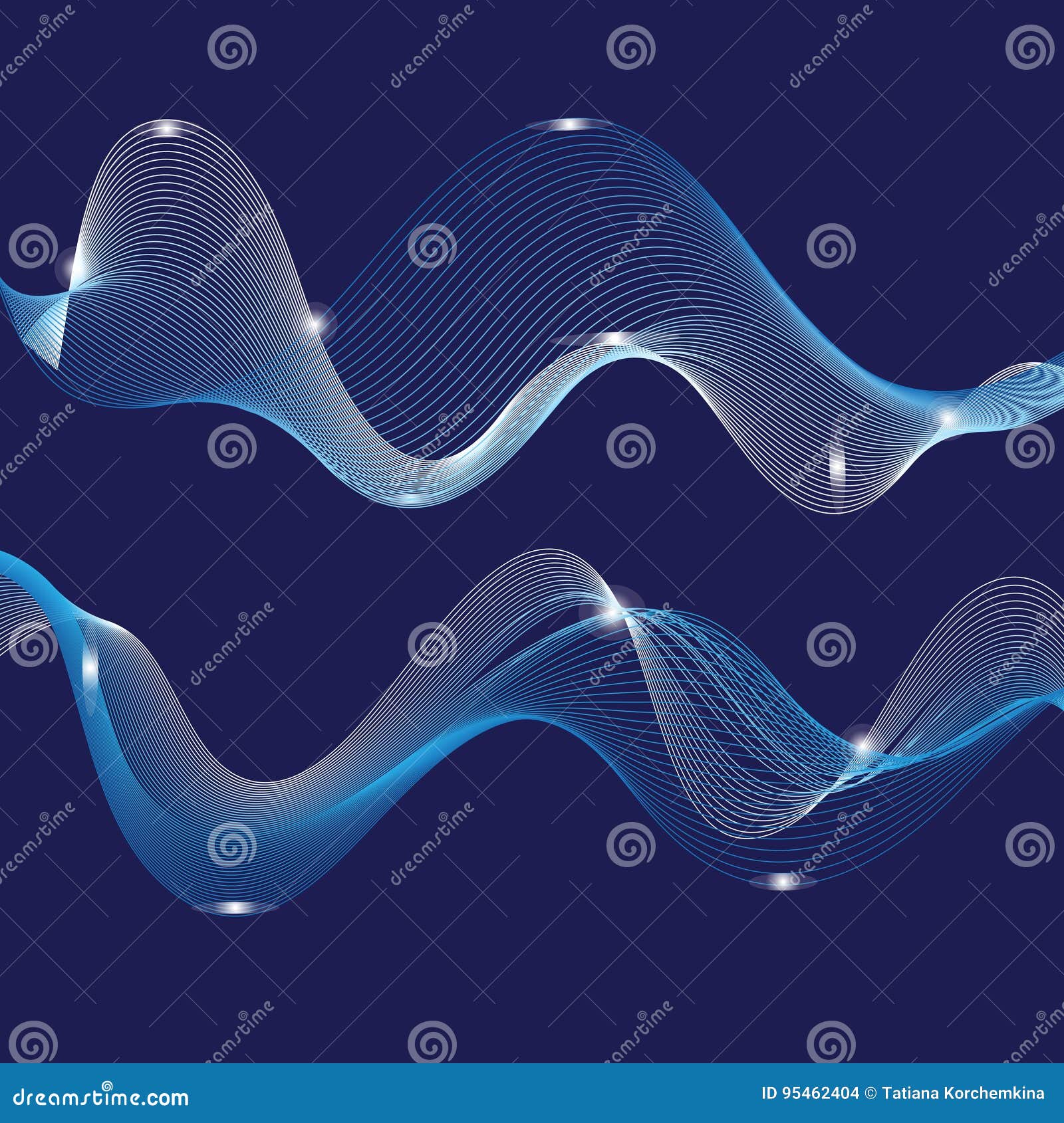 Graphic Abstract Light Waves Stock Vector - Illustration of contour ...