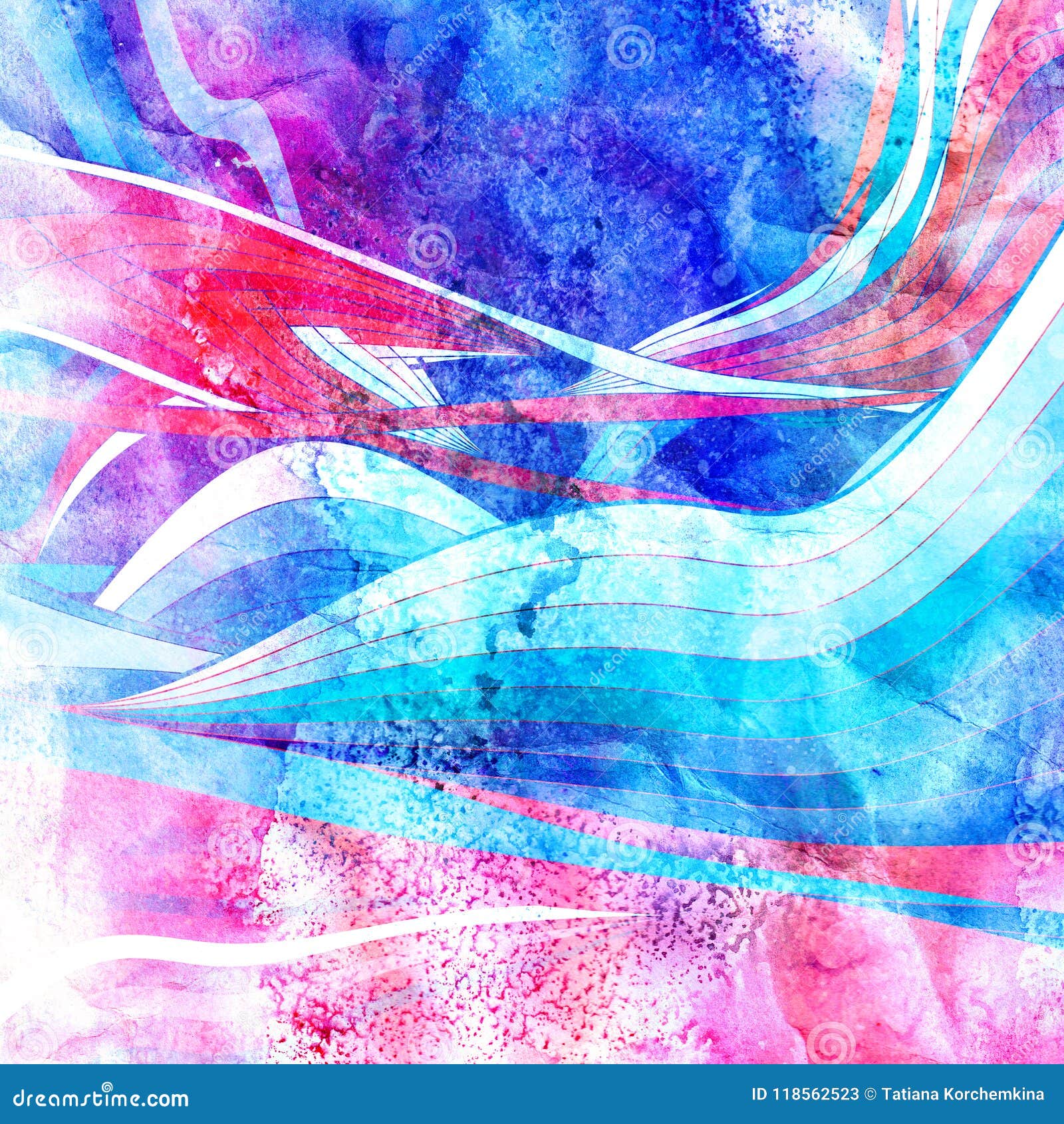 Graphic Abstract Light Waves Stock Illustration - Illustration of decor ...