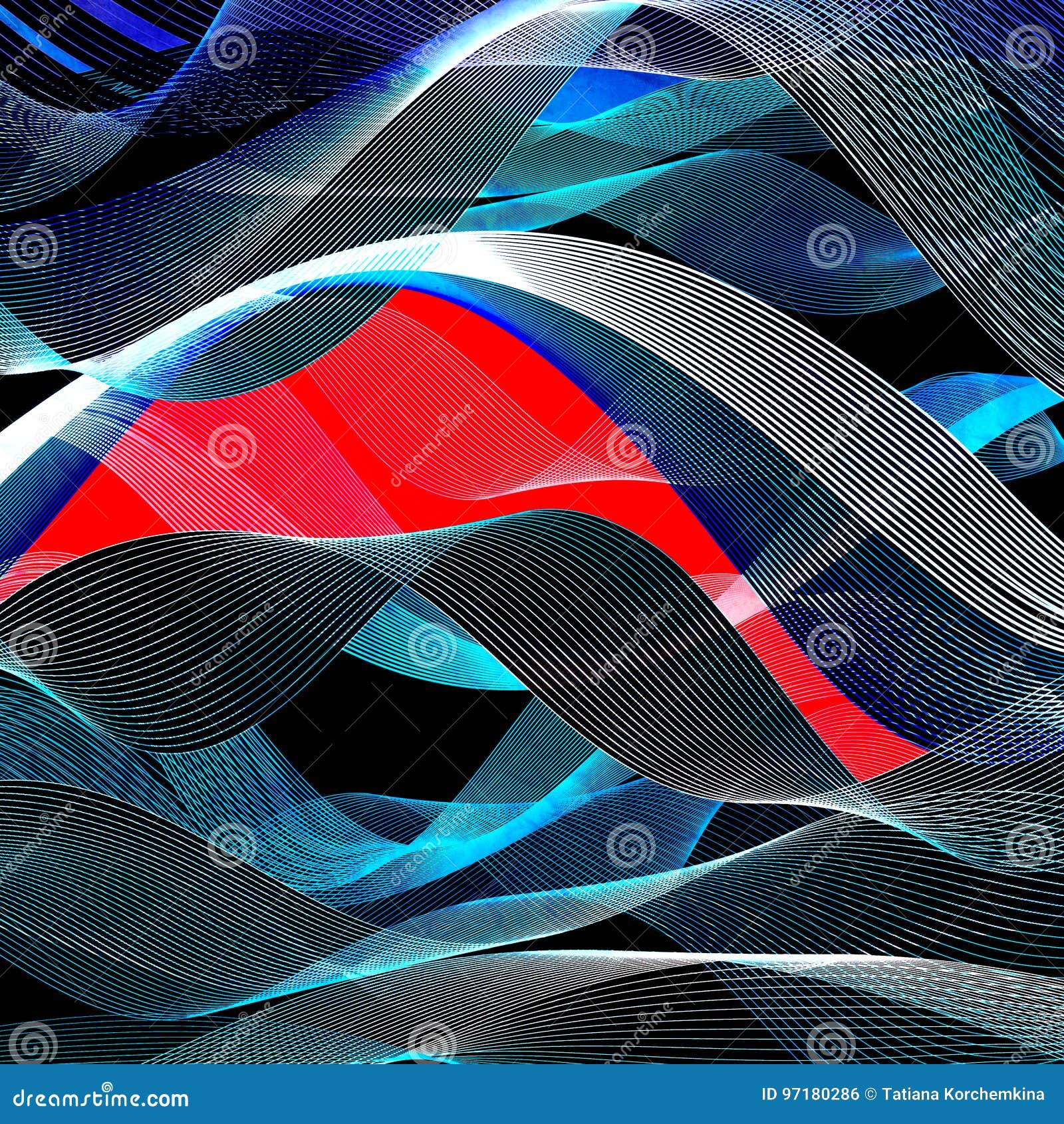 Graphic Abstract Light Waves Stock Illustration - Illustration of ...
