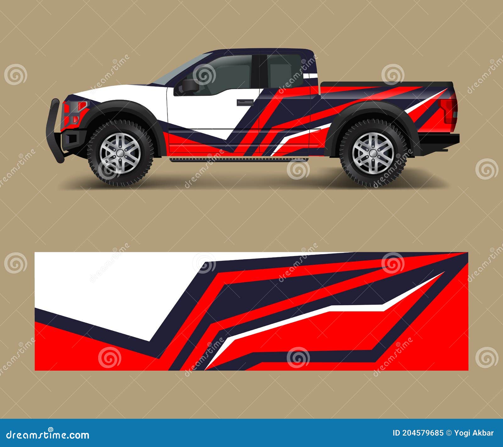 Graphic Abstract Stripe Designs for Truck Decal, Cargo Van and Car Wrap ...
