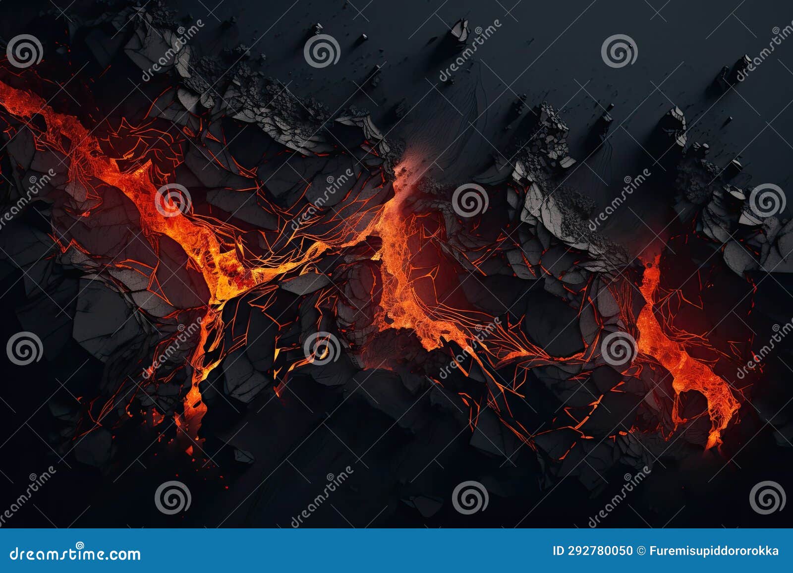 Graphic Abstraction Using Volcanic Motifs Stock Illustration ...
