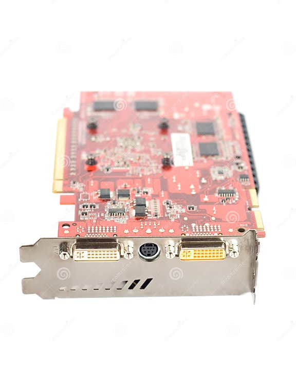 Graphic adapter isolated stock image. Image of board, electricity - 7262271