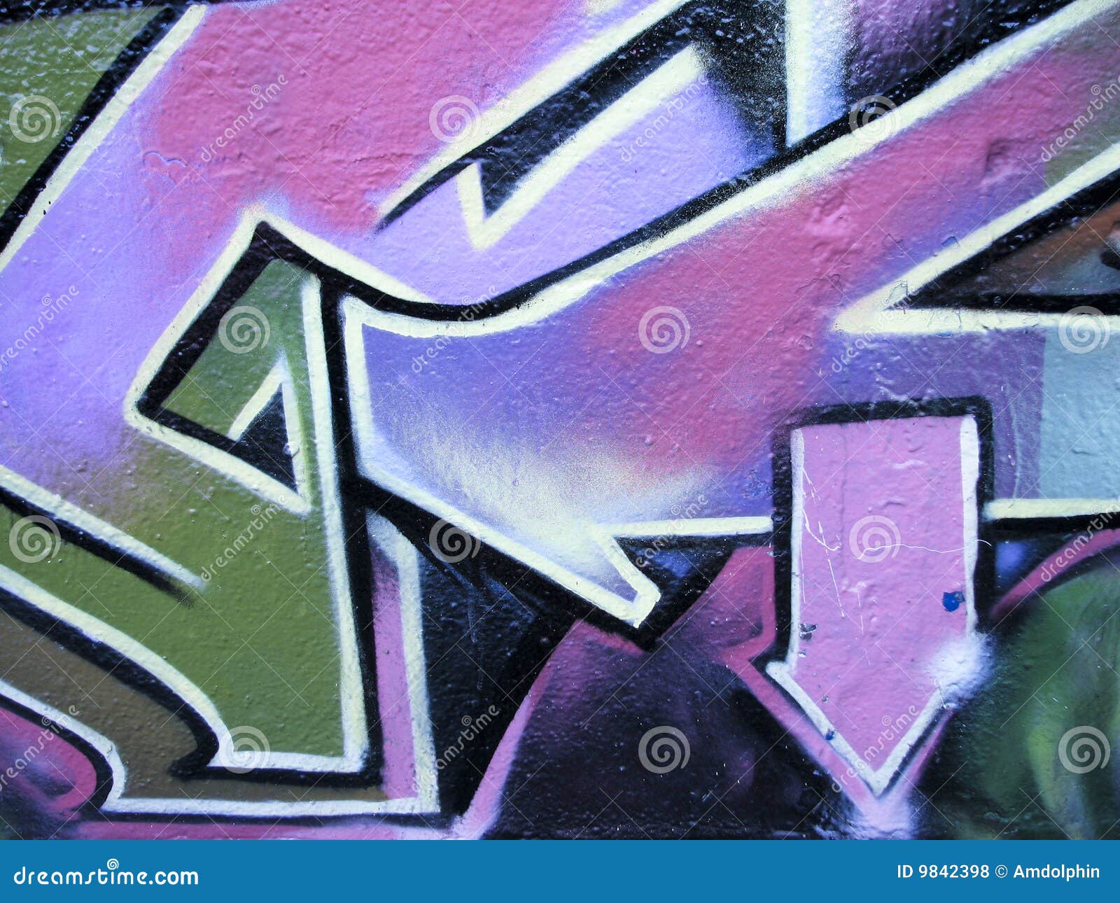 Graphic Arrows on a Concrete Wall Stock Illustration - Illustration of ...