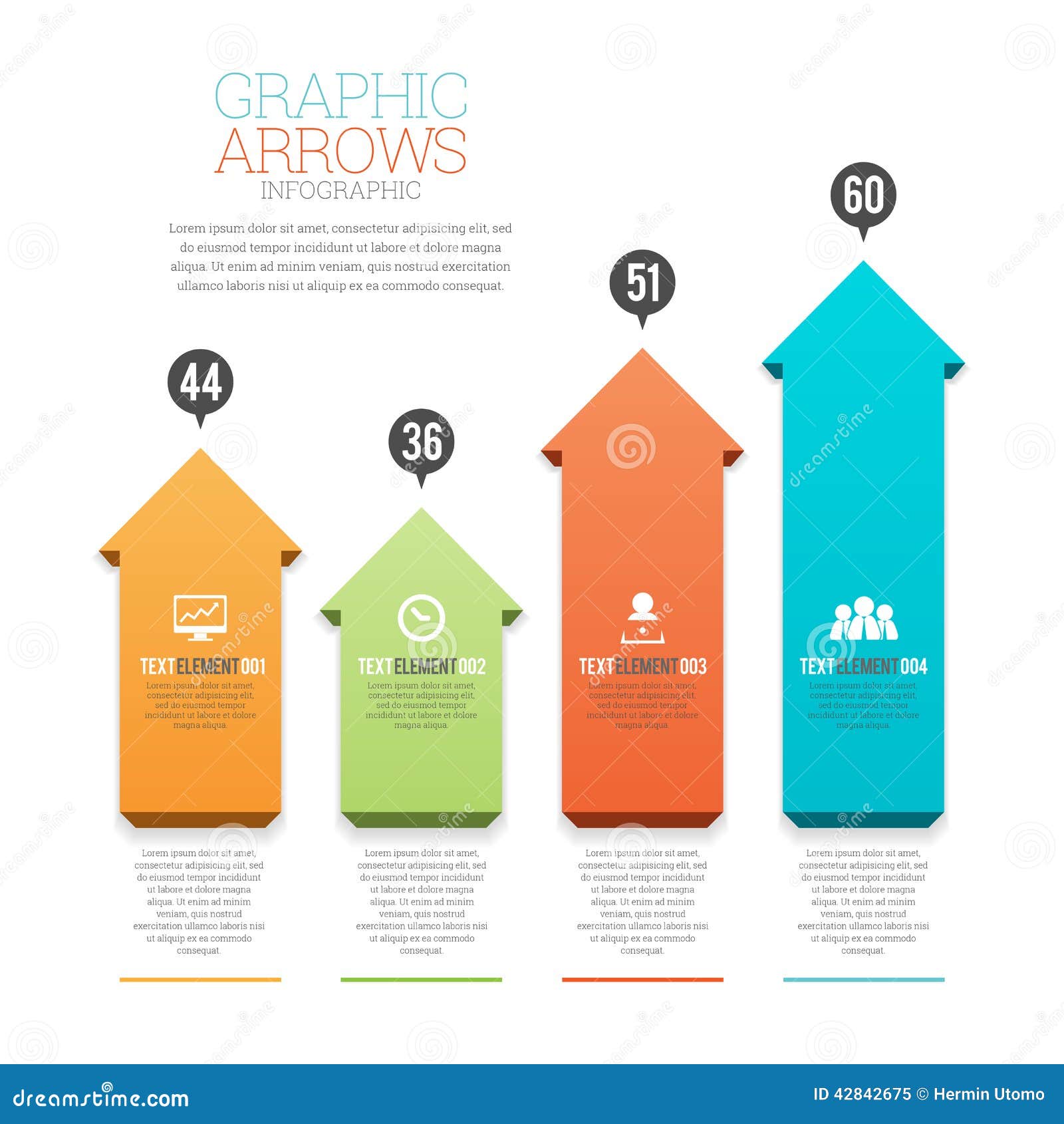 Graphic Arrows Infographic stock vector. Illustration of text - 42842675