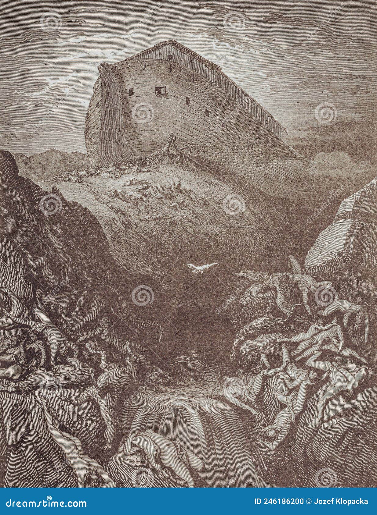 Graphic Art from Gustave Dore Published in the Holy Bible. Editorial ...