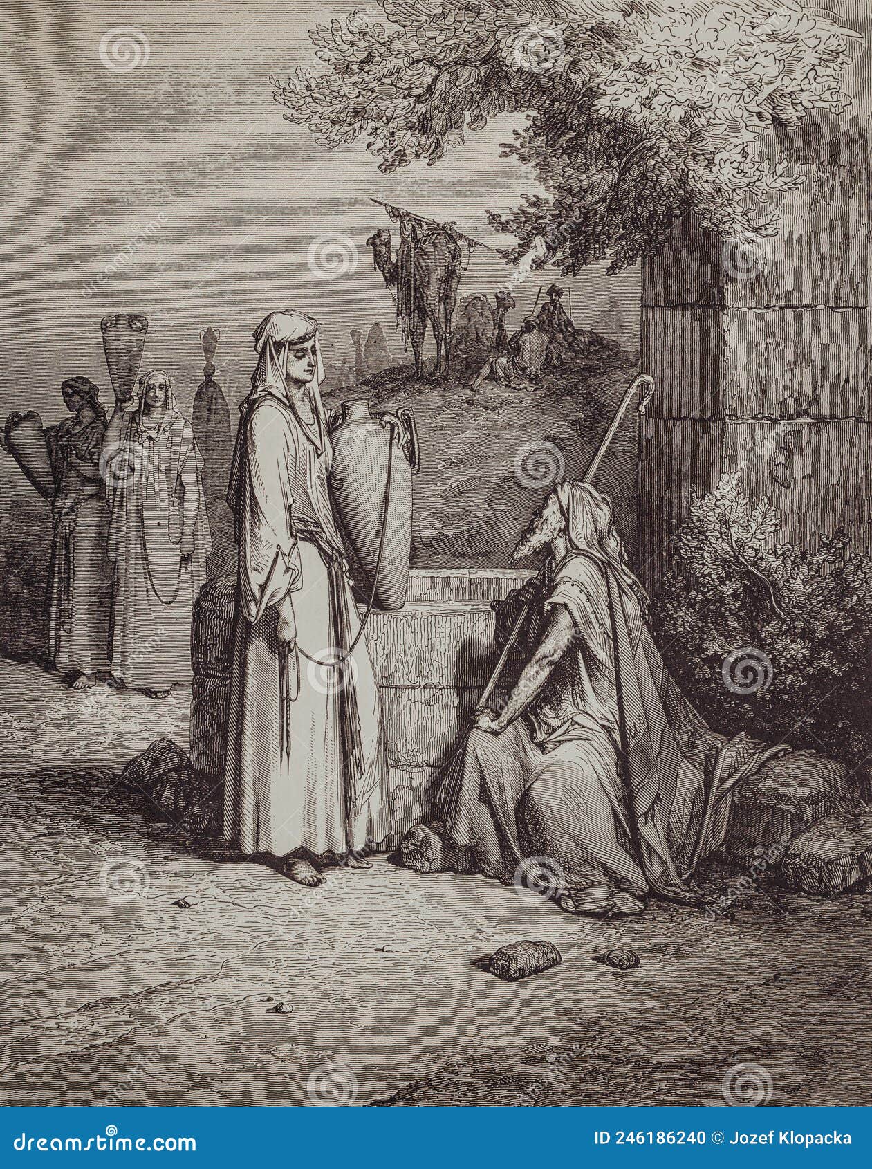 Graphic Art from Gustave Dore Published in the Holy Bible. Editorial ...