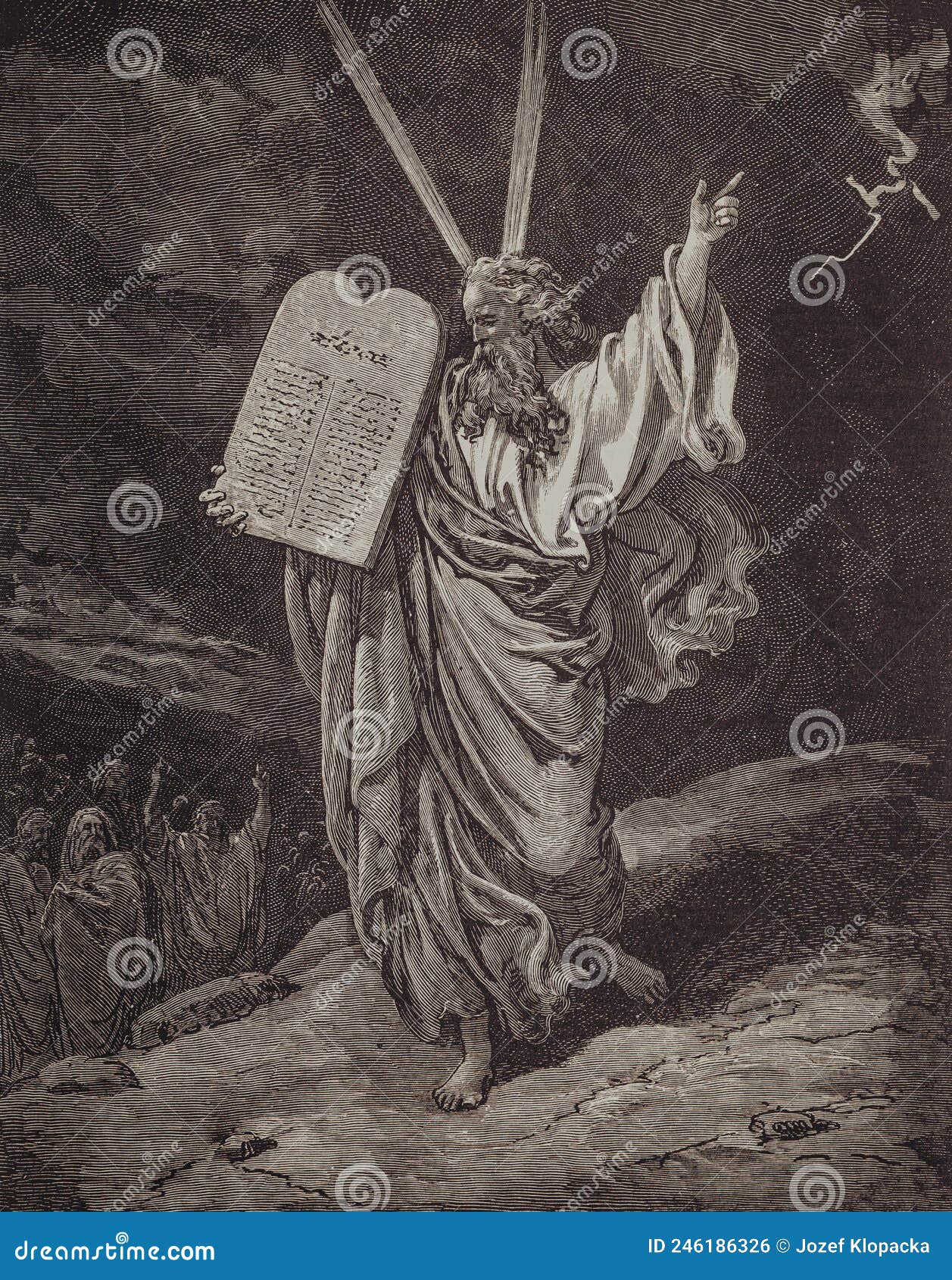Graphic Art from Gustave Dore Published in the Holy Bible. Editorial ...