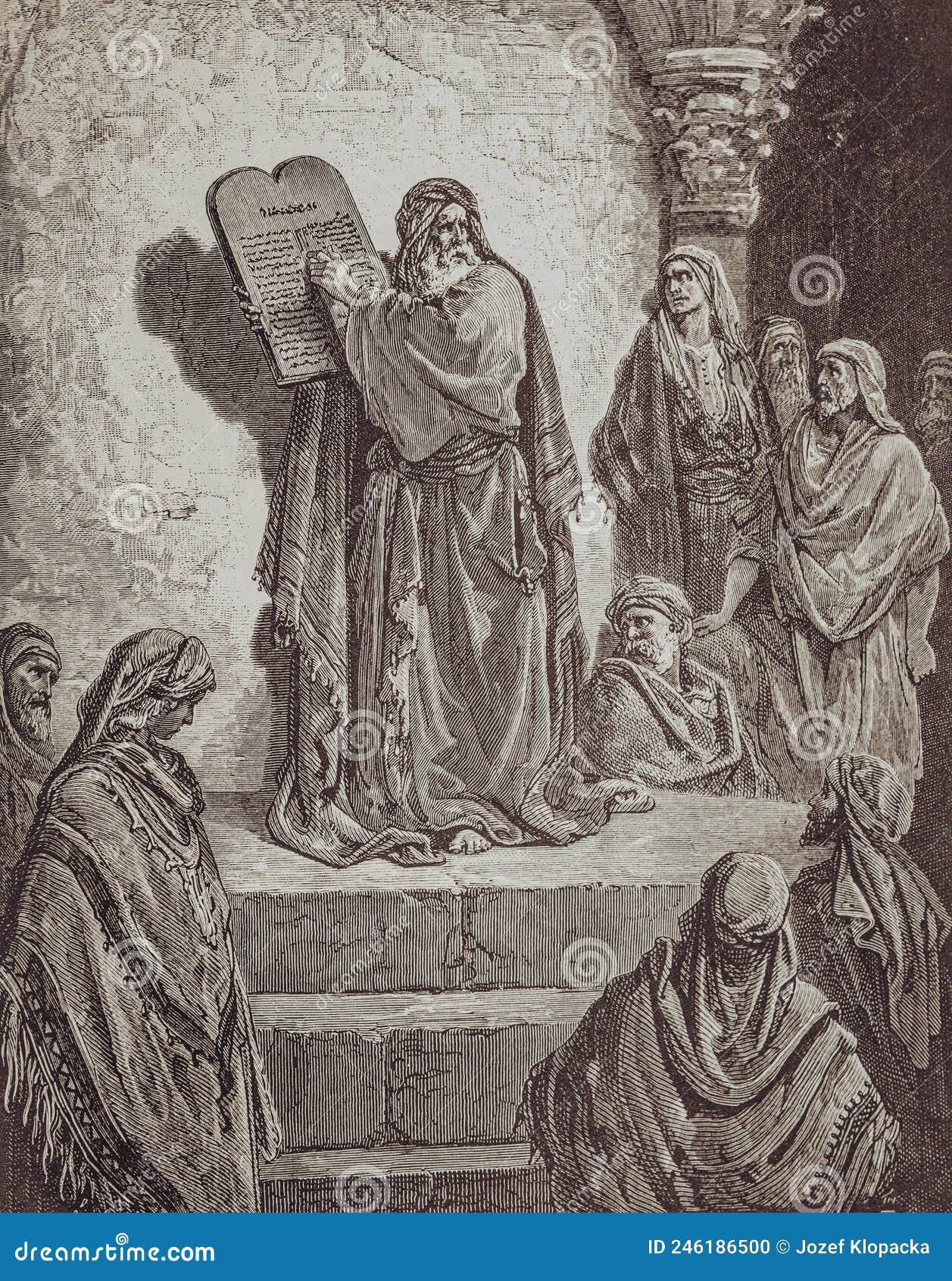 Graphic Art from Gustave Dore Published in the Holy Bible. Editorial ...