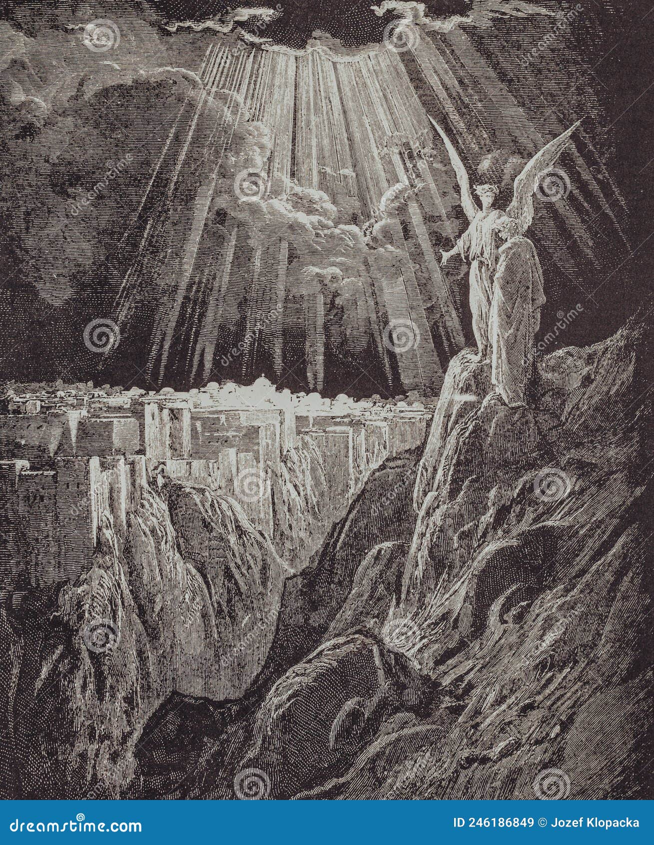 Graphic Art from Gustave Dore Published in the Holy Bible. Editorial ...