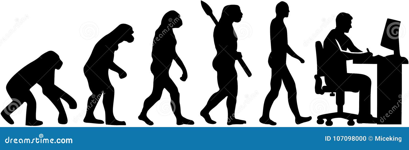 Graphic artist evolution stock vector. Illustration of logo - 107098000