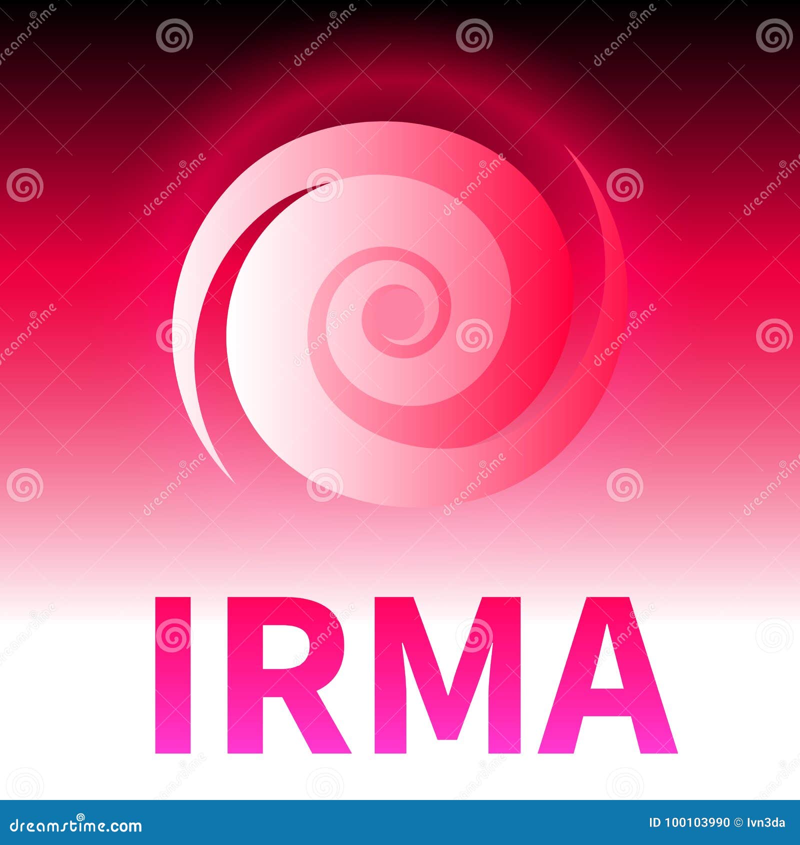 Graphic Banner of Hurricane Irma Stock Vector - Illustration of bahamas ...