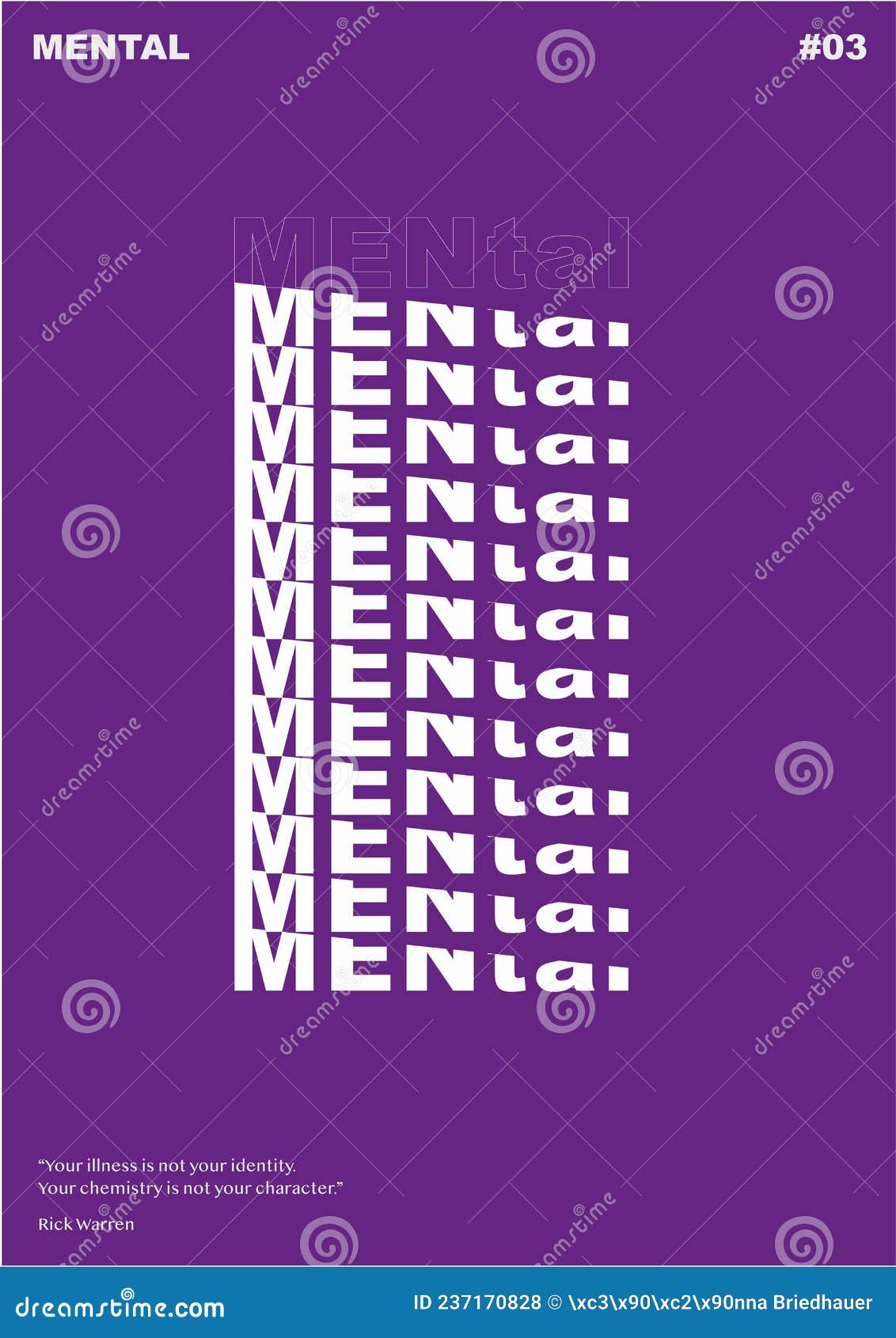 Graphic Banner Violet Color. Typography Stock Vector - Illustration of ...