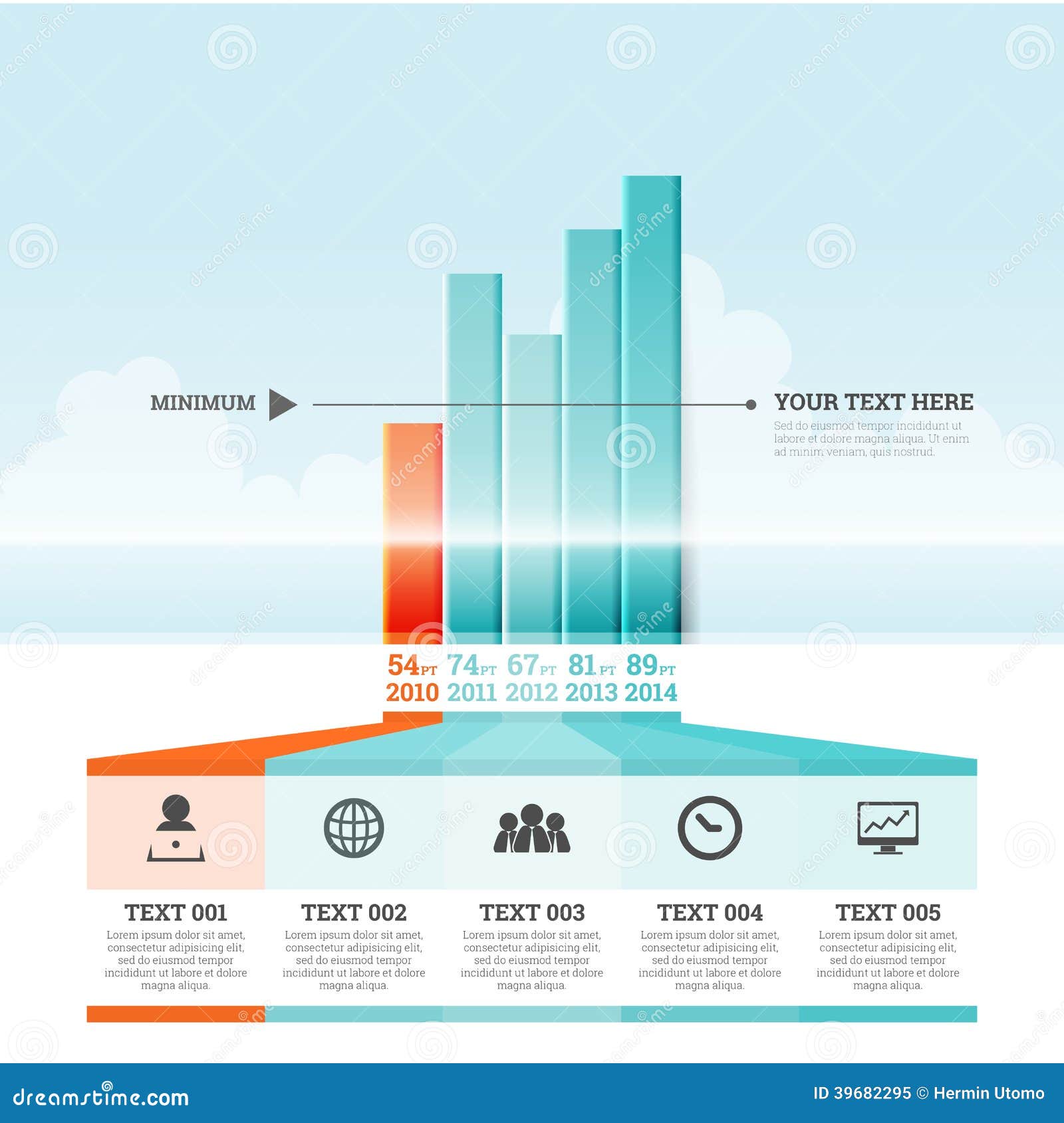 Graphic Bar Infographic Elements Stock Vector - Illustration of ...