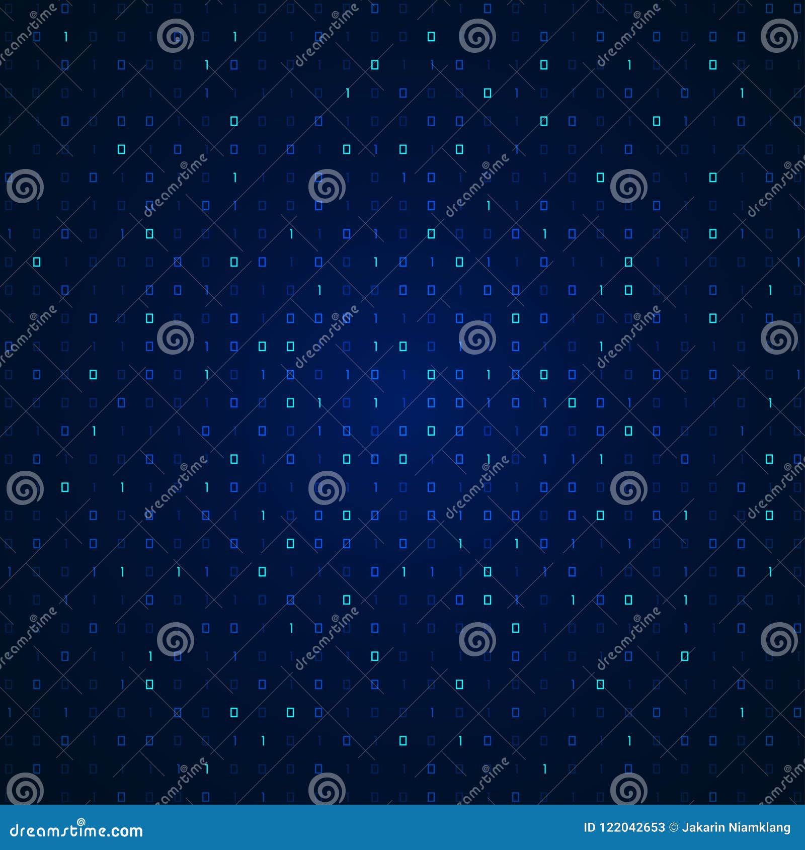 Binary Background stock vector. Illustration of blue - 122042653