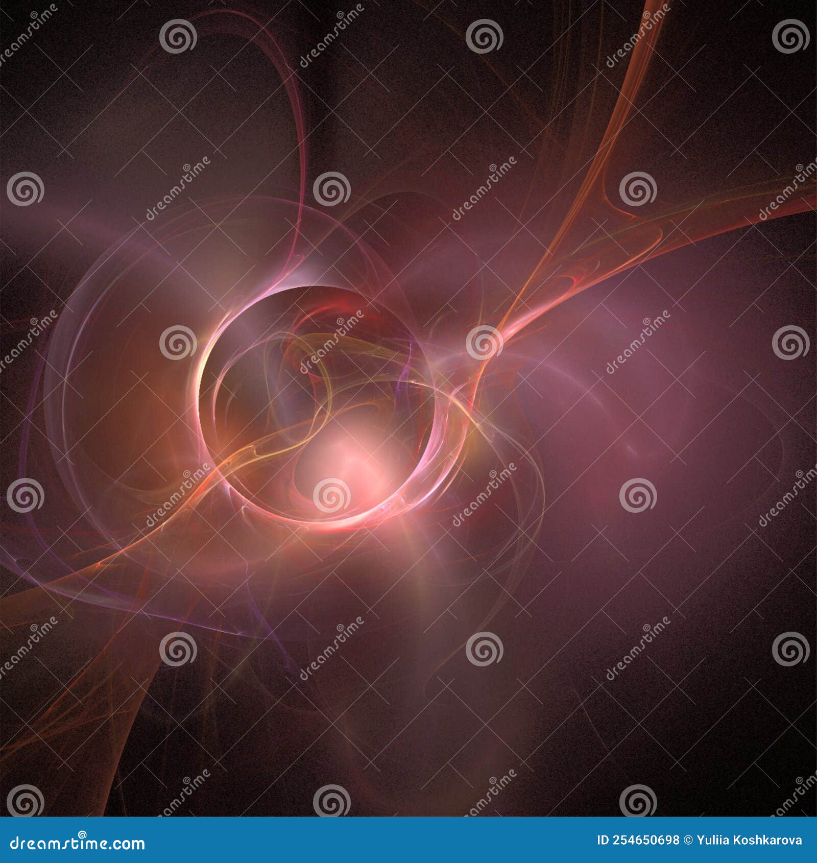 Graphic Black and Pink Space Illustration, Star System, Rendering Stock ...
