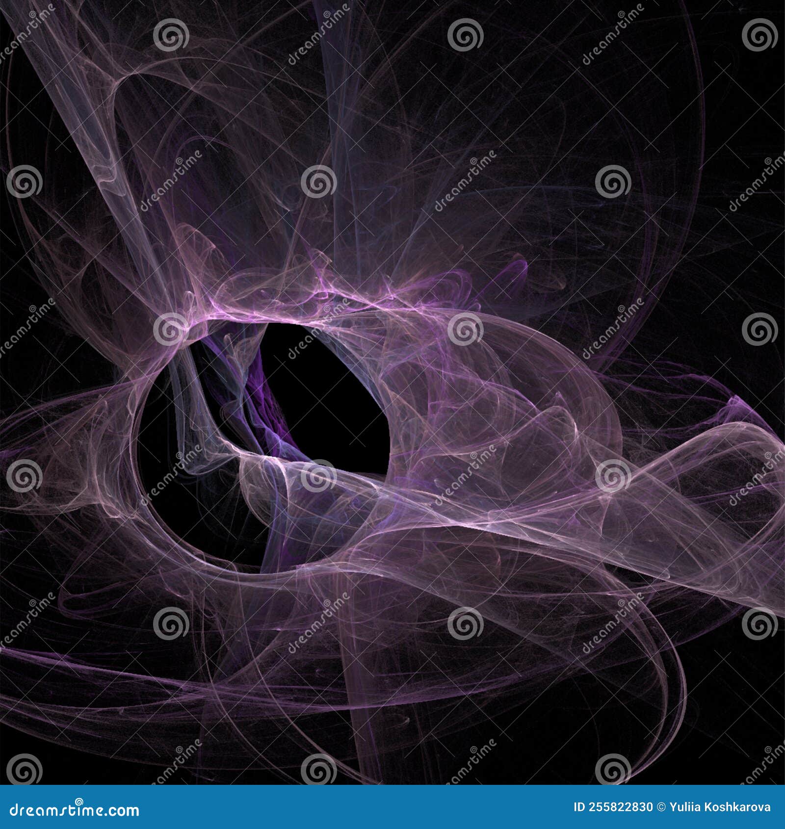 Graphic Black and Purple Space Illustration, Star System, Rendering ...