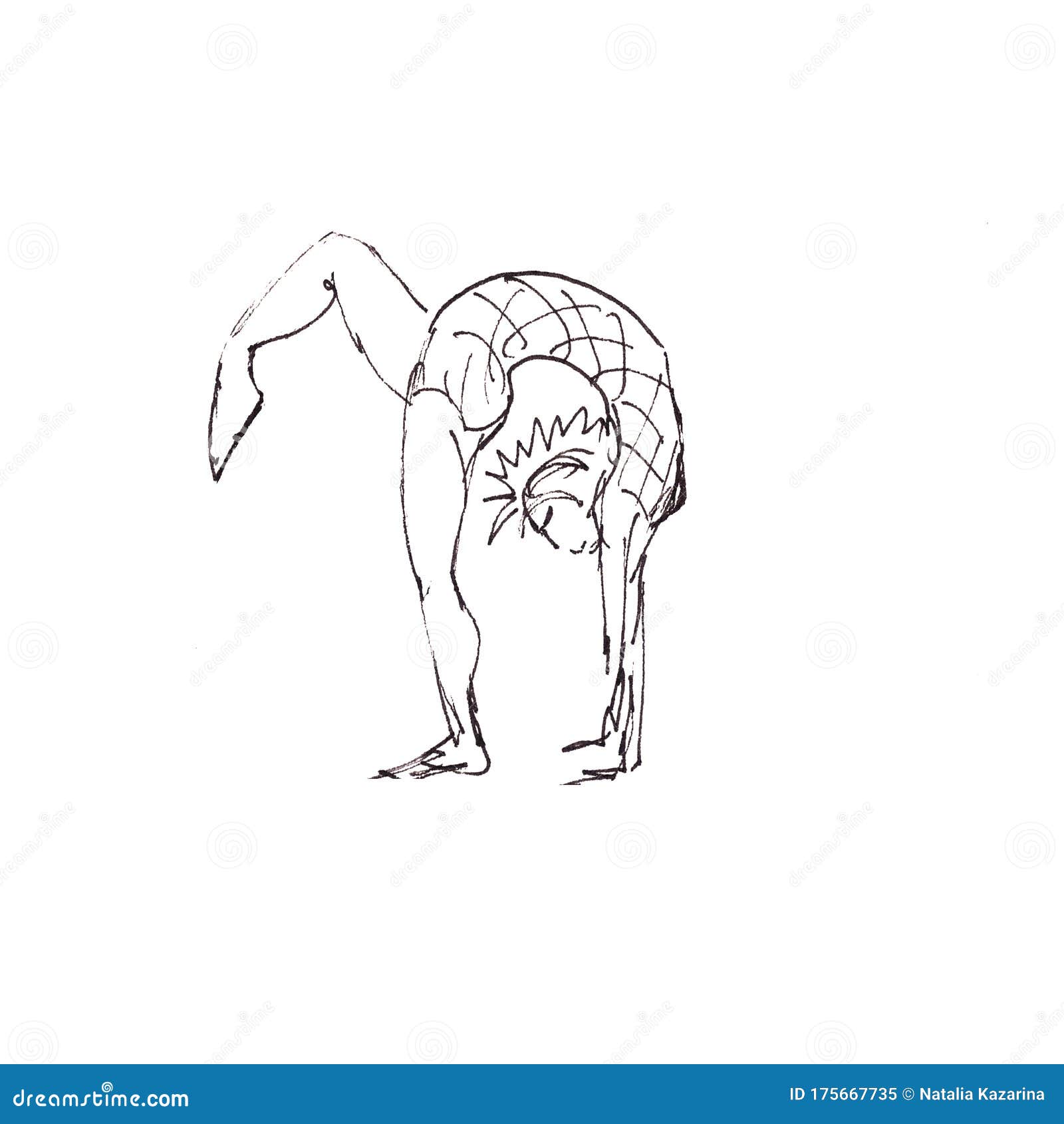 Circus Acrobat Girl. Cartoon Vector | CartoonDealer.com #51439329