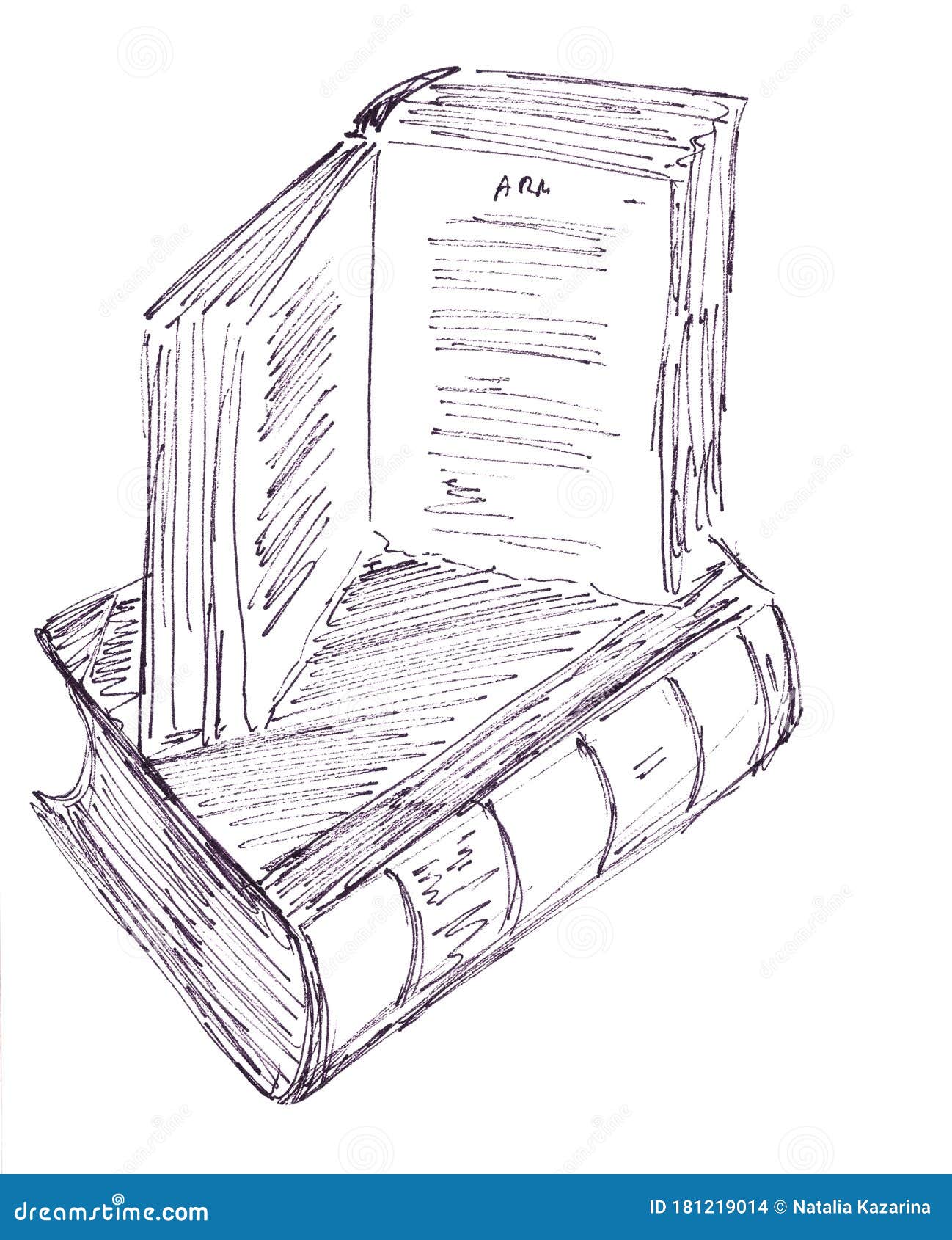 Graphic Black and White Drawing Two Old Books Stock Illustration ... Graphic Black and White Drawing Two Old Books Stock Illustration ...