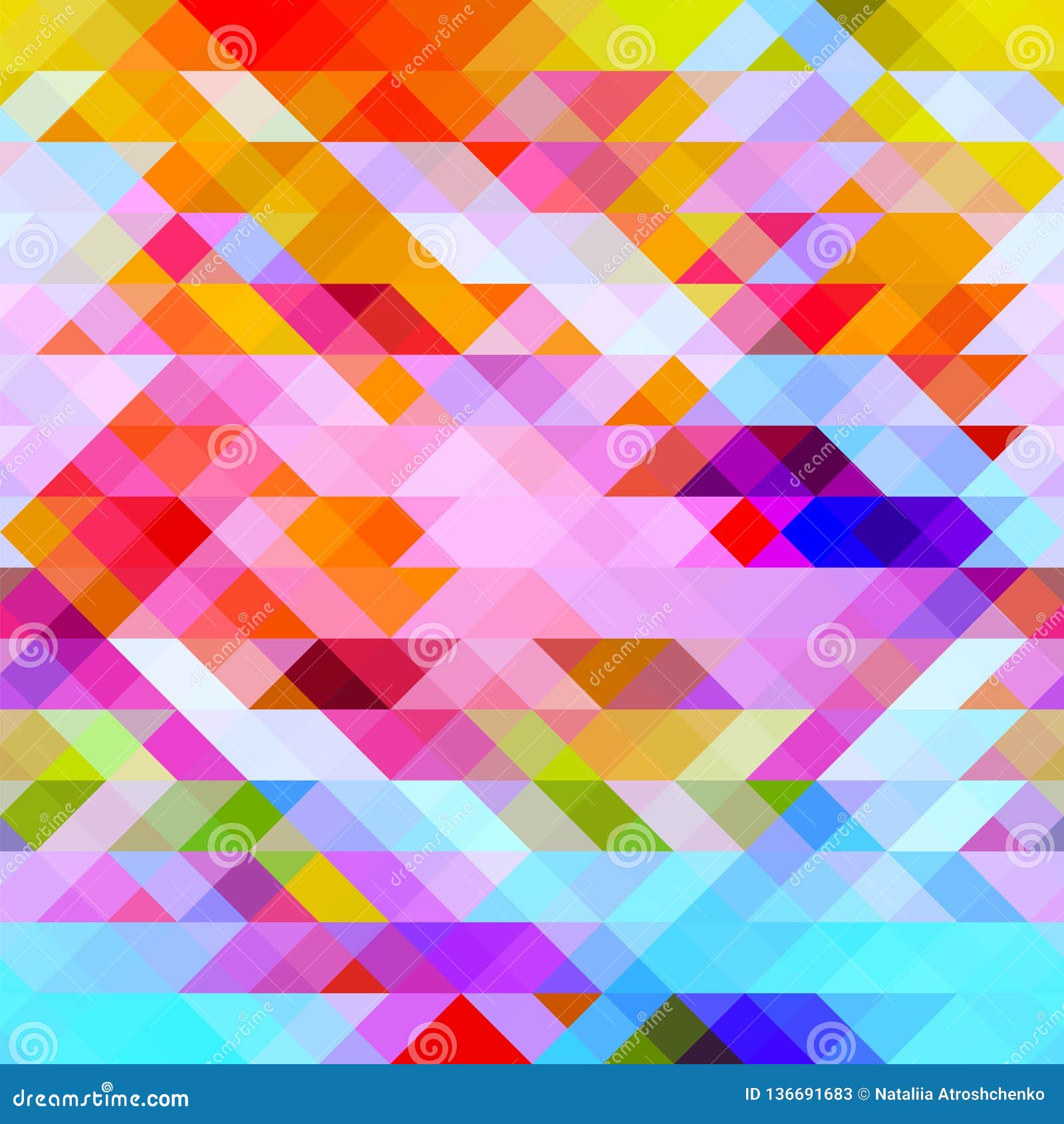 Graphic Bright Abstract Background with Triangles Stock Illustration ...
