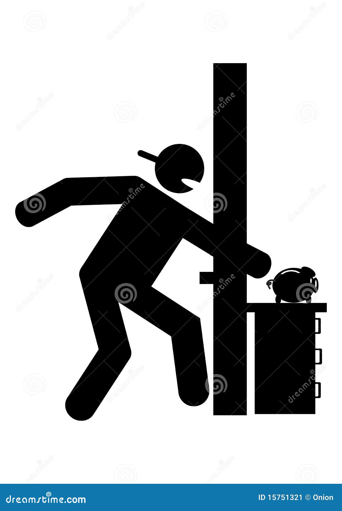 Burglar Stealing Museum Exhibits Crime Scene Stealing Theft Concept ...